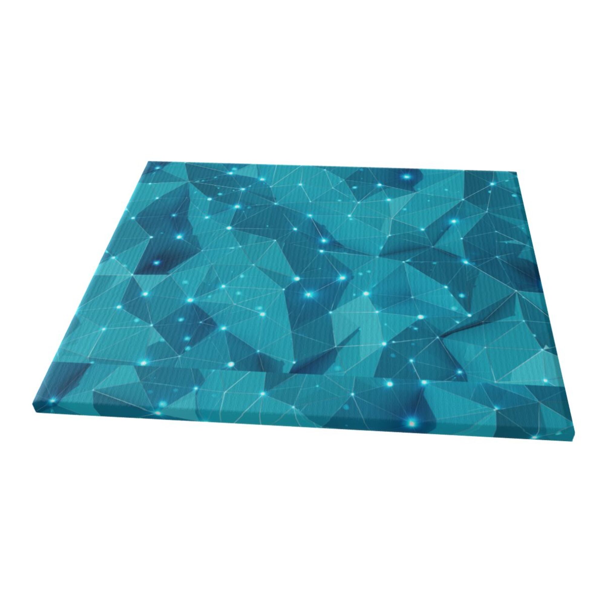 Decor Geometric Polygon Background Wall Decor Bathroom Canvas Painting ...