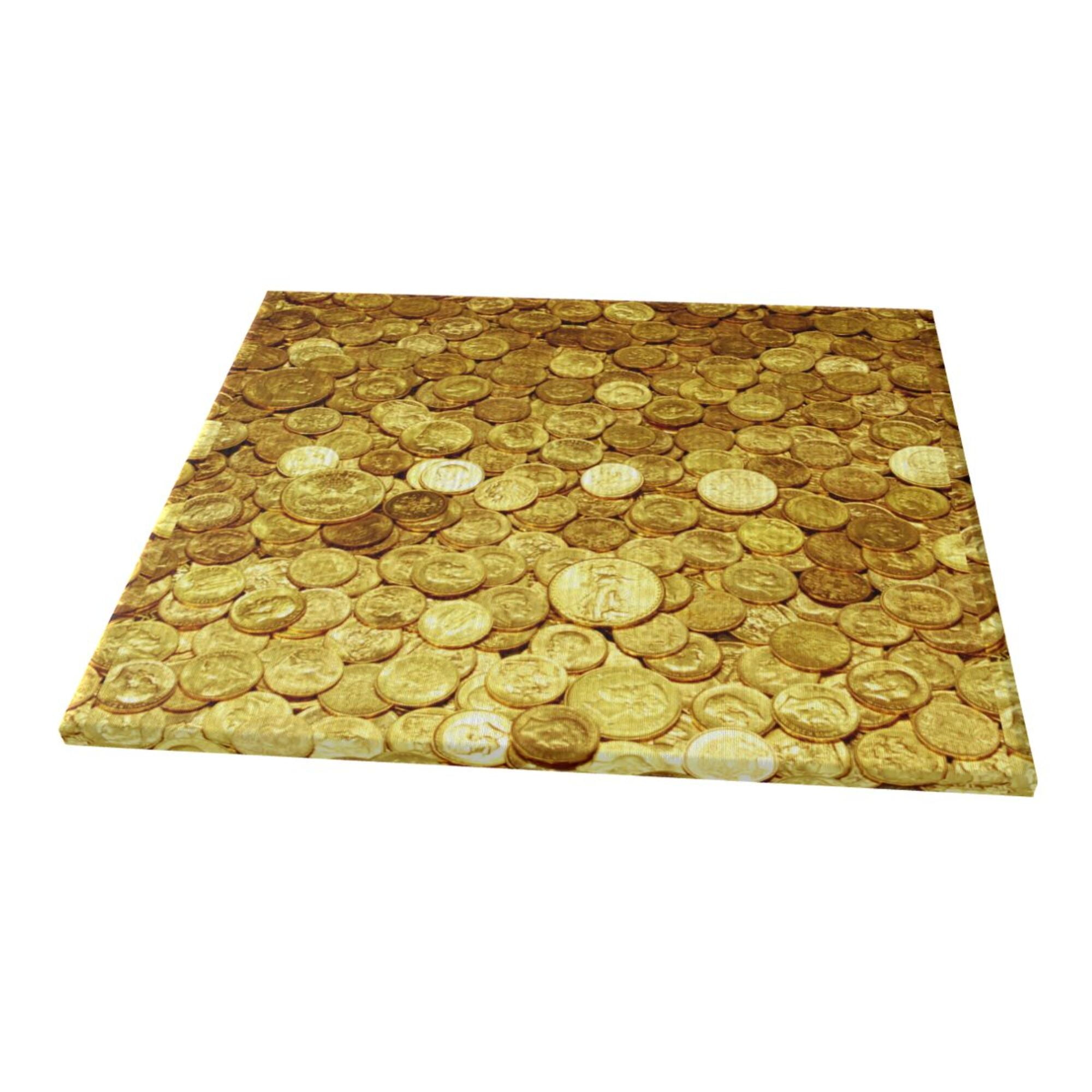 Decor Gold Coins Amazing Wall Decor Bathroom Canvas Painting Modern ...