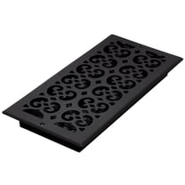 Decor Grates, Wall/Ceiling Register, 6" x 10" Textured Black - Walmart.com