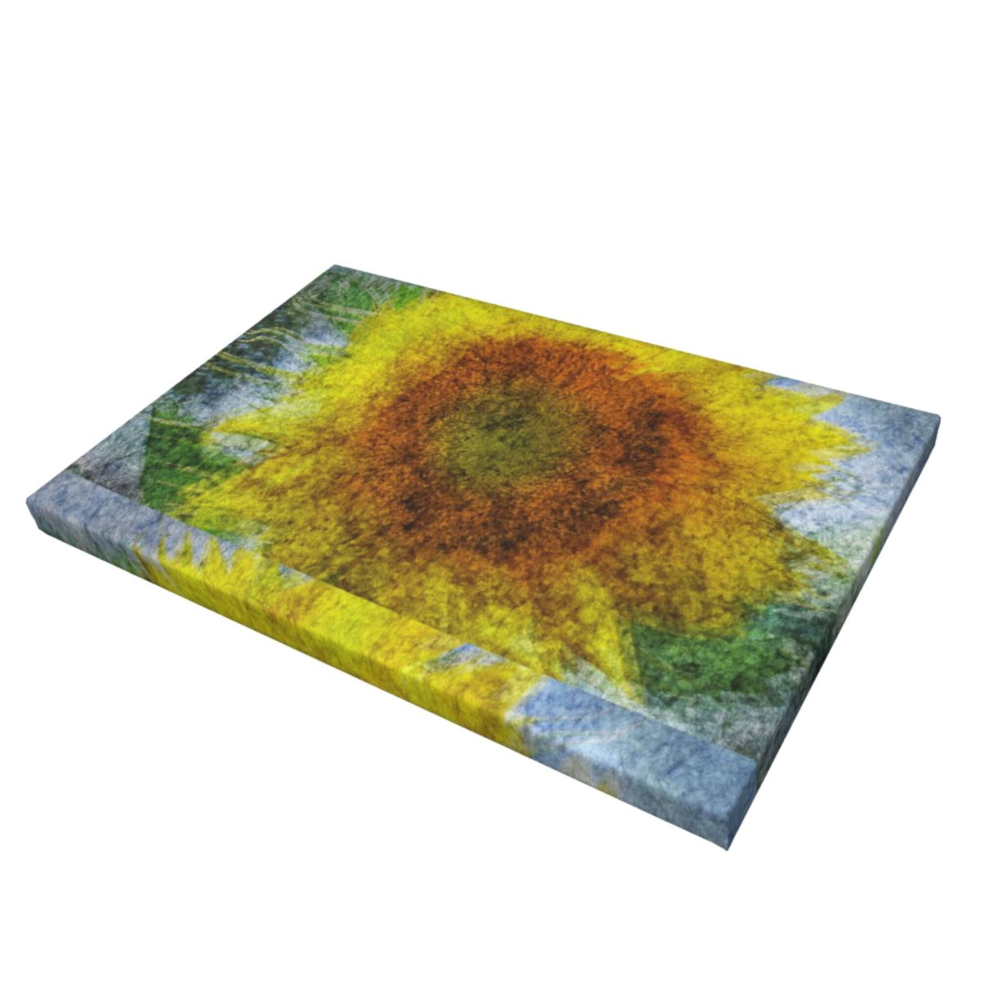 Decor Grunge-Sunflower Wall Decor Bathroom Canvas Painting Modern ...