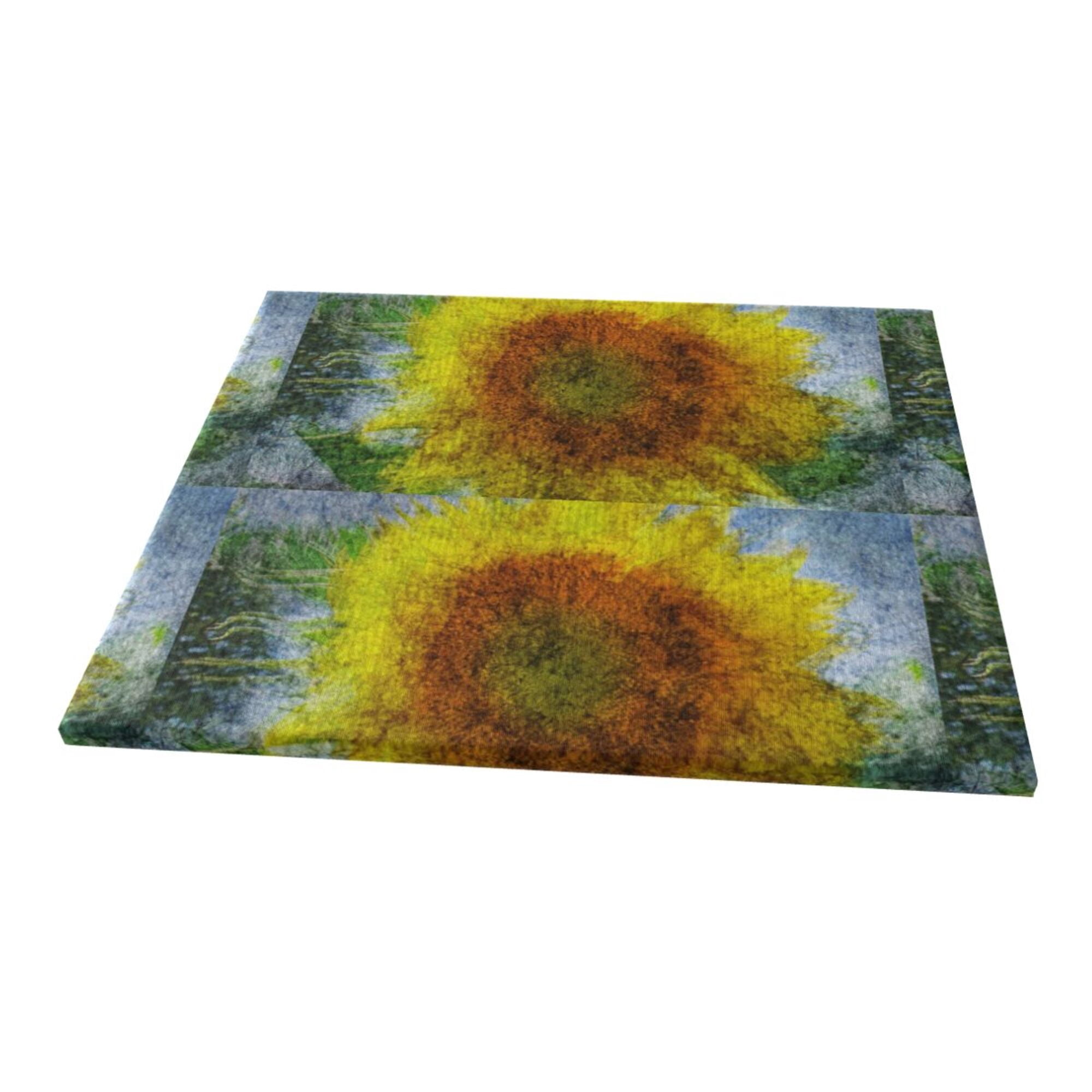 Decor Grunge-Sunflower Wall Decor Bathroom Canvas Painting Modern ...