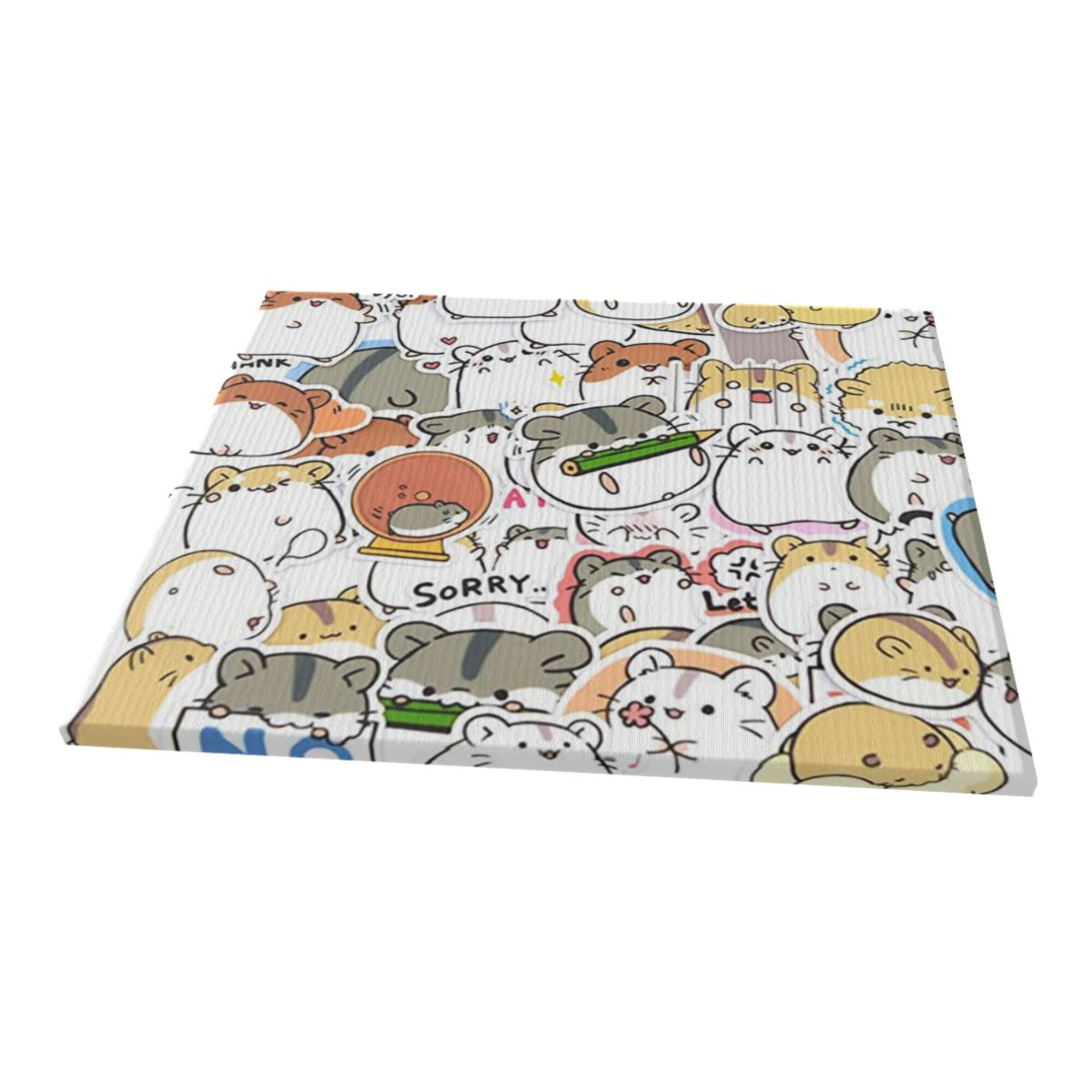 Decor Hamster Vinyl Wall Decor Bathroom Canvas Painting Modern ...