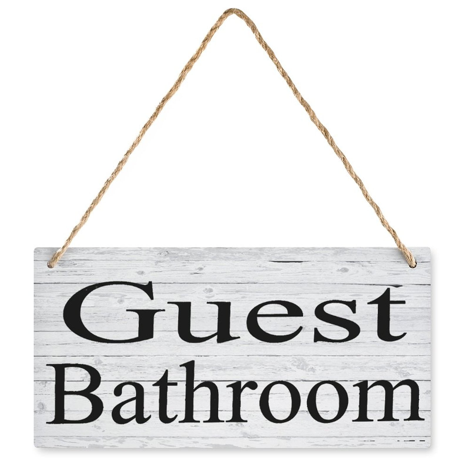 Decor Hanging Sign Guest Bathroom Wood Door Sign Wooden Door Sign Wood ...