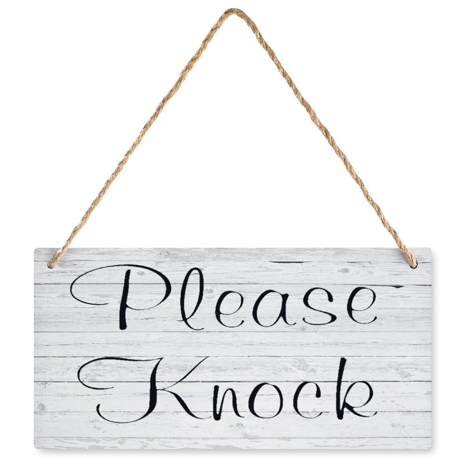 Decor Hanging Sign Please Knock Wood Office Door Sign Wooden Door Sign ...