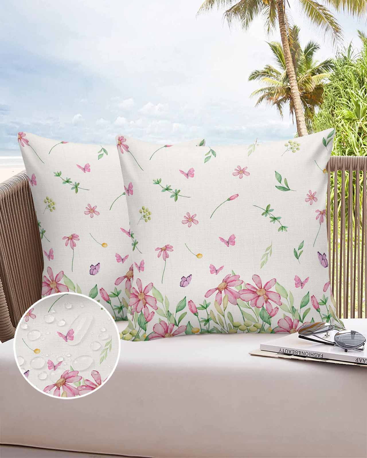 Decor Home Covers Cushion Garden Case Cover Pillow Sofa Waterproof ...