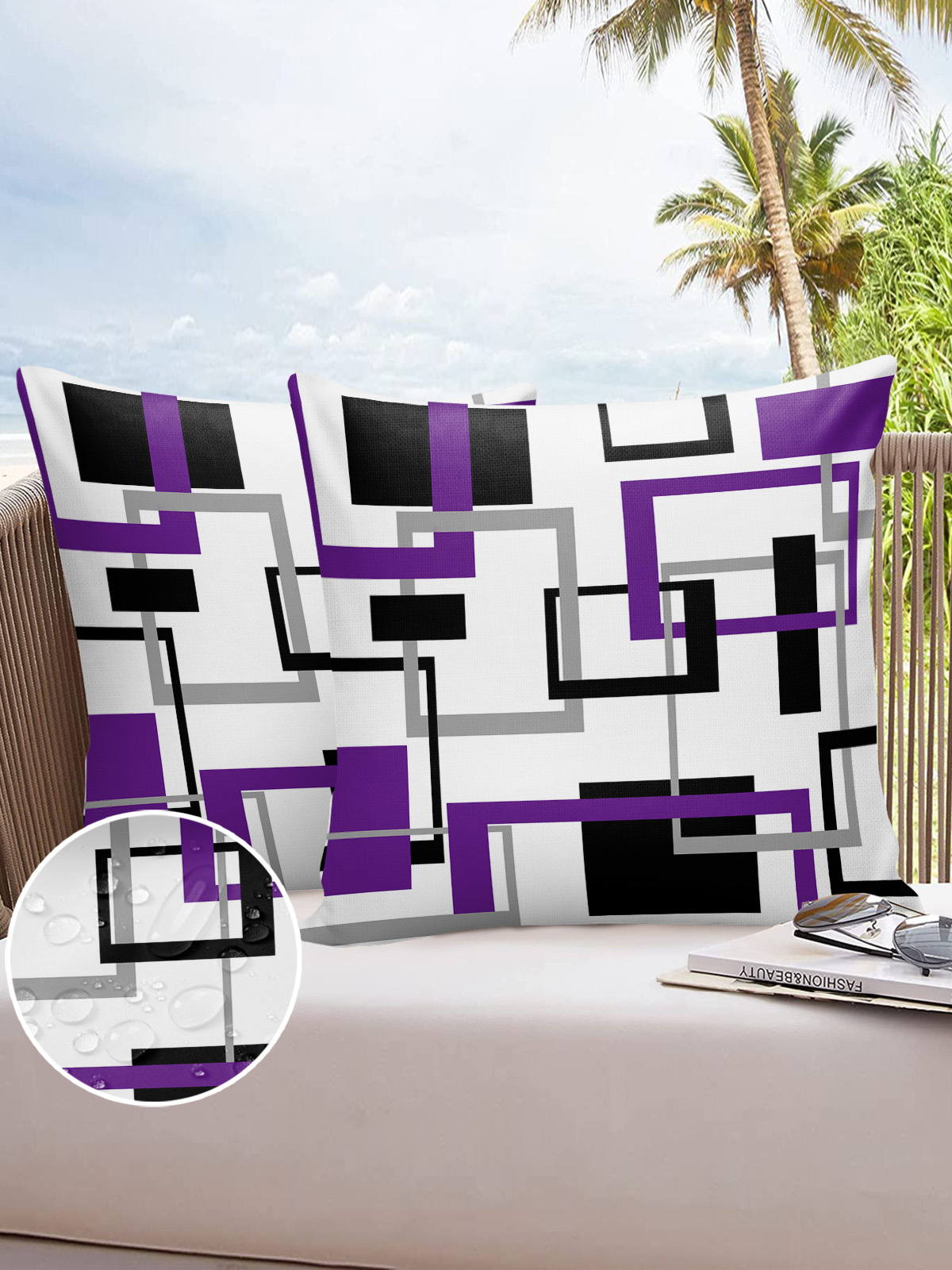 Decor Home Covers Cushion Garden Case Cover Pillow Waterproof ...