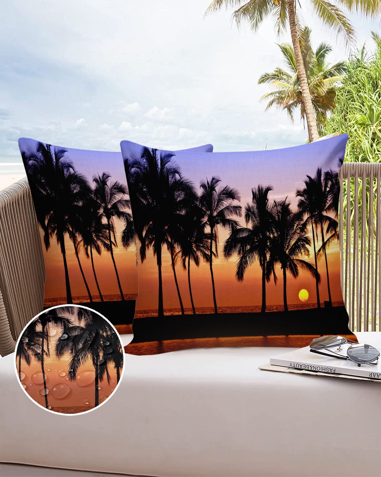 Decor Home Covers Cushion Patio Garden Case Cover Pillow Waterproof ...
