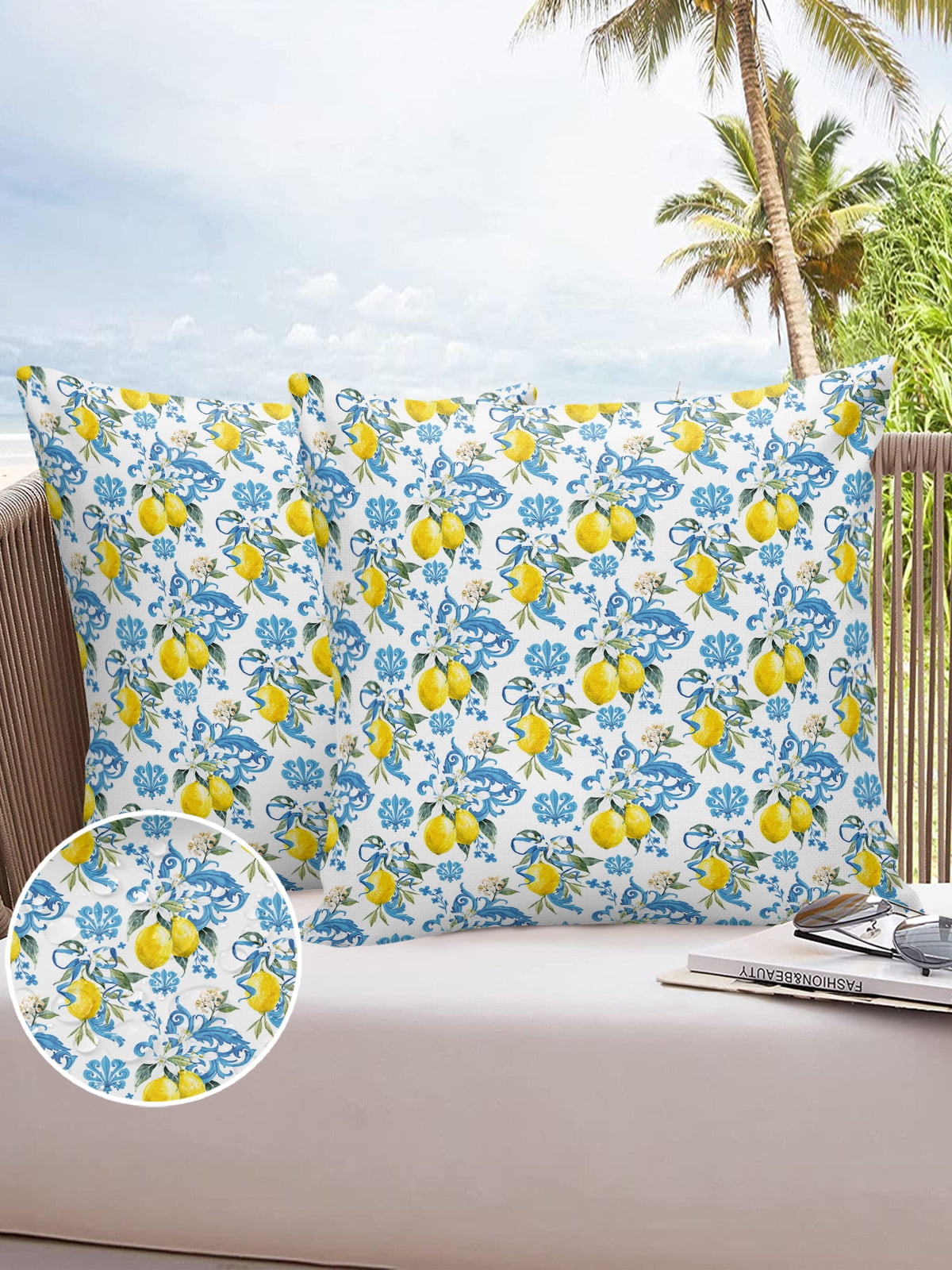 Decor Home Covers Cushion Patio Garden Case Cover Pillow Waterproof ...