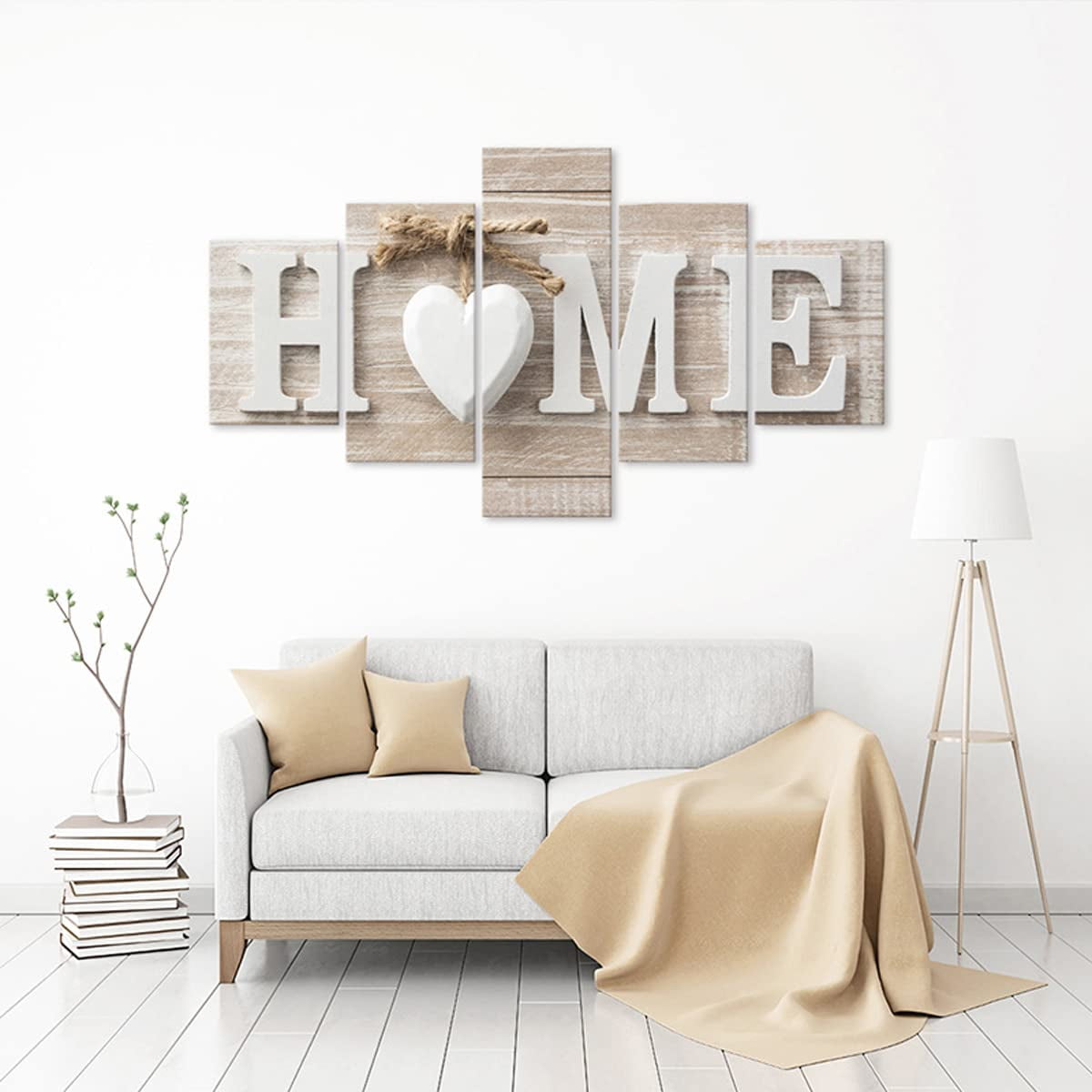 Decor Home Sign Canvas Wall Art for Living Room Decoration Framed Print ...