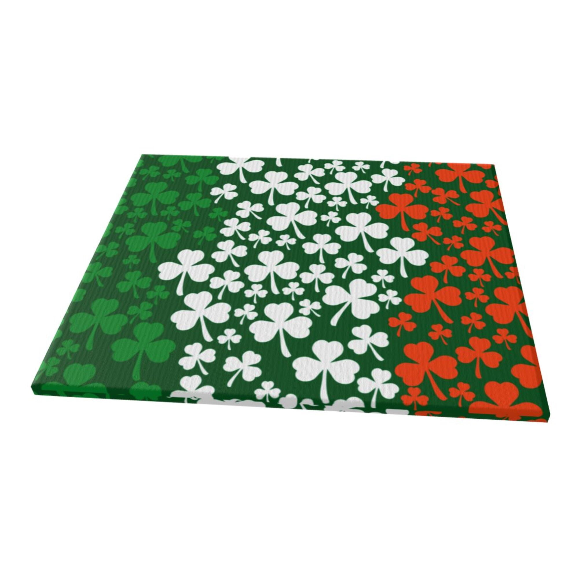 Decor Irish Shamrock Flag Wall Decor Bathroom Canvas Painting Modern ...