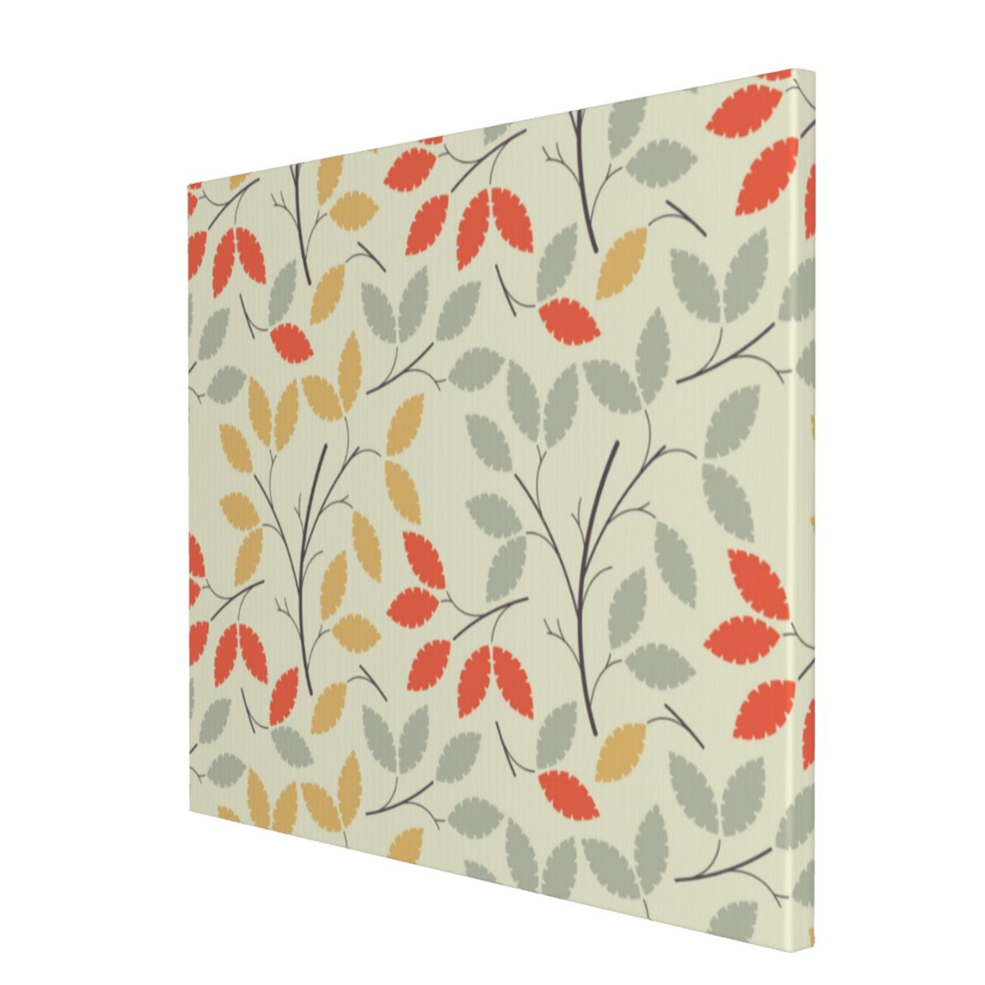 Decor Leaves Seamless Background Wall Decor Bathroom Canvas Painting ...