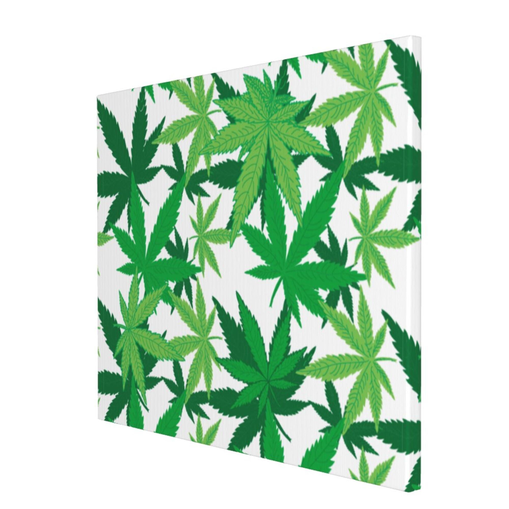 Decor Marijuana Leaf Wall Decor Bathroom Canvas Painting Modern ...