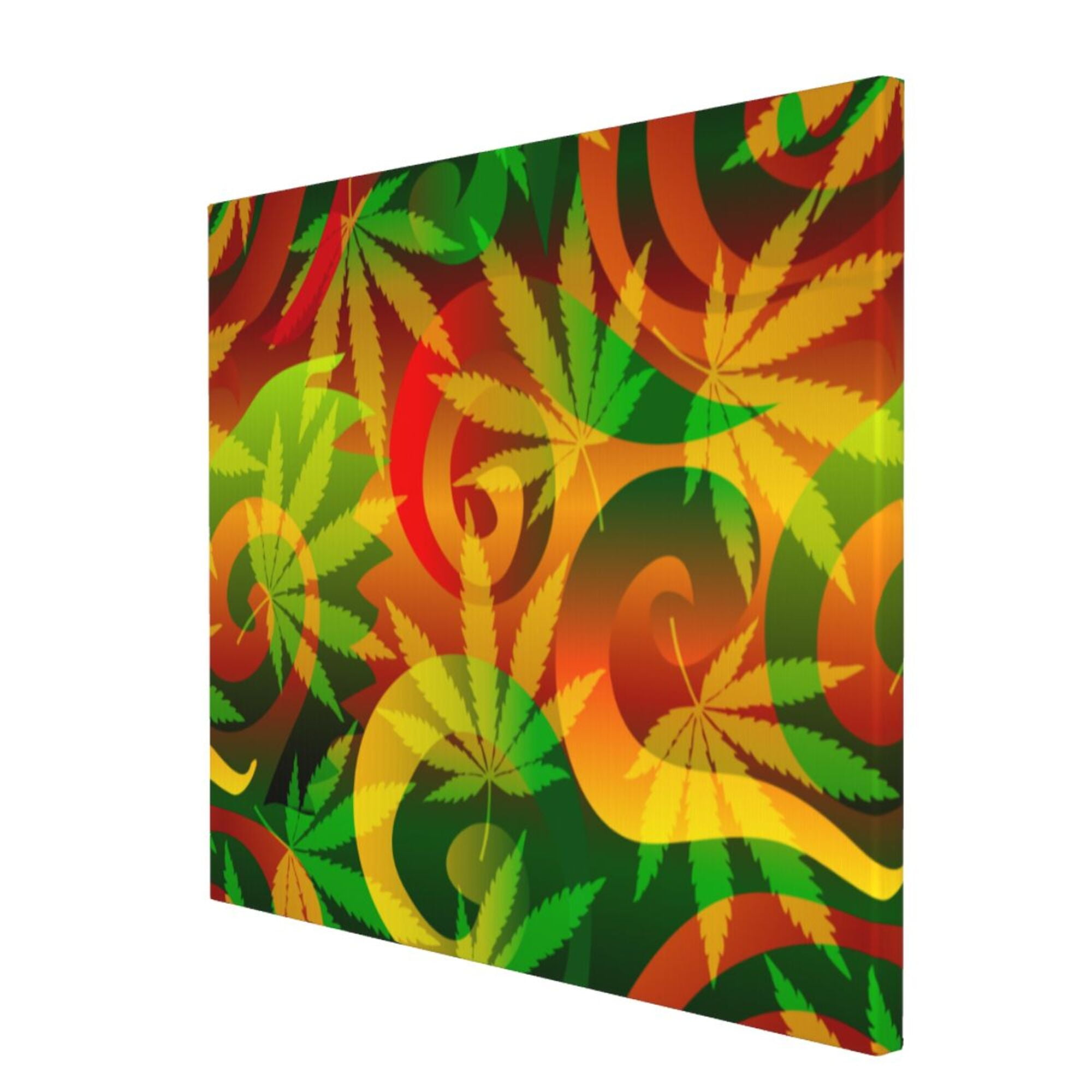 Decor Marijuana Leaf Wall Decor Bathroom Canvas Painting Modern ...