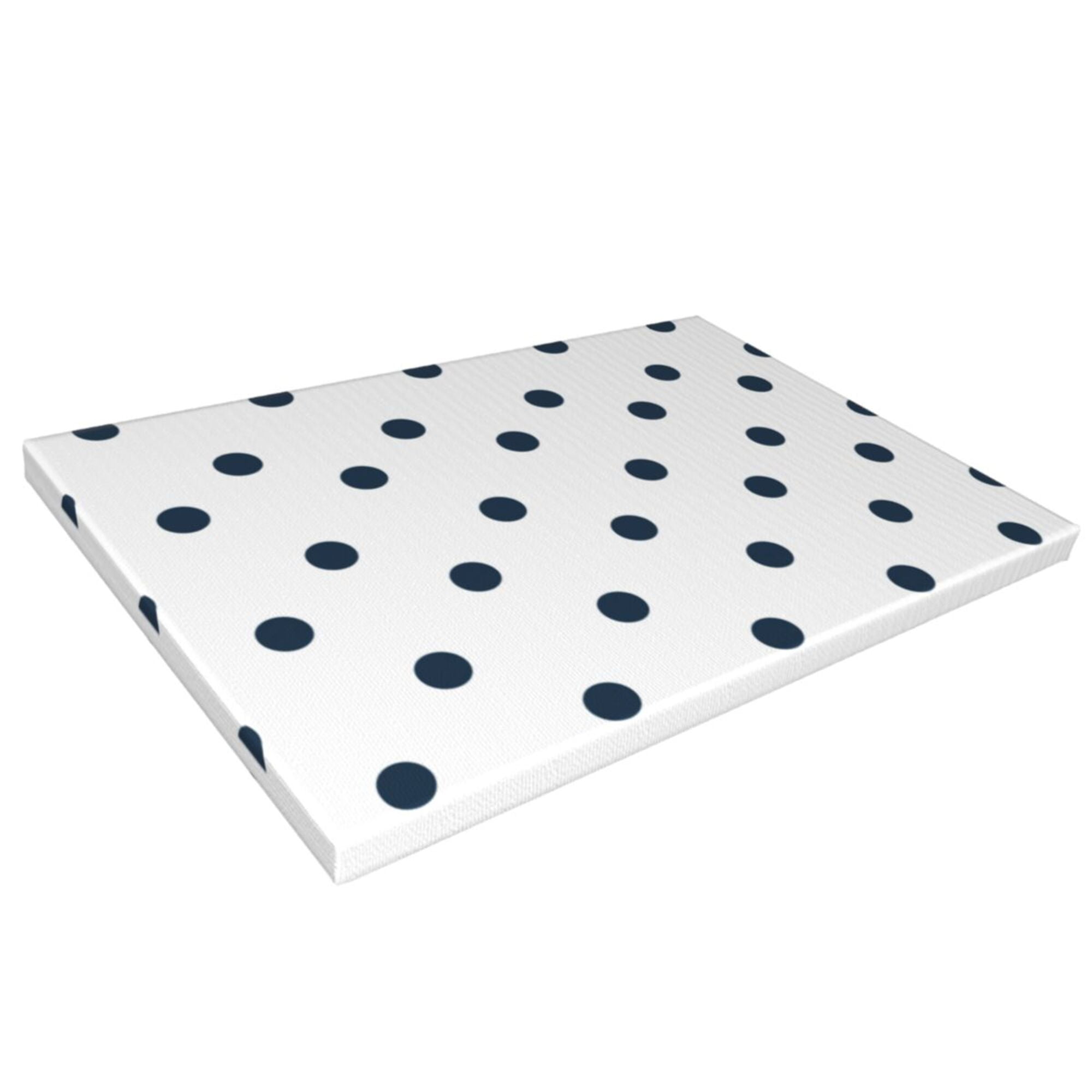 Decor Marine Navy Blue Polkadots Wall Decor Bathroom Canvas Painting ...