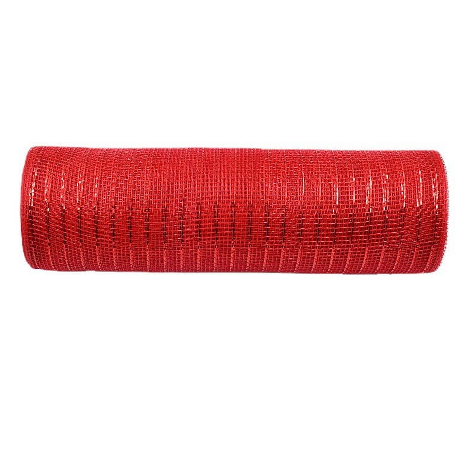 Decor Mesh Poly Ribbons Each Roll Metallic Foil Mesh Ribbon Christmas ...