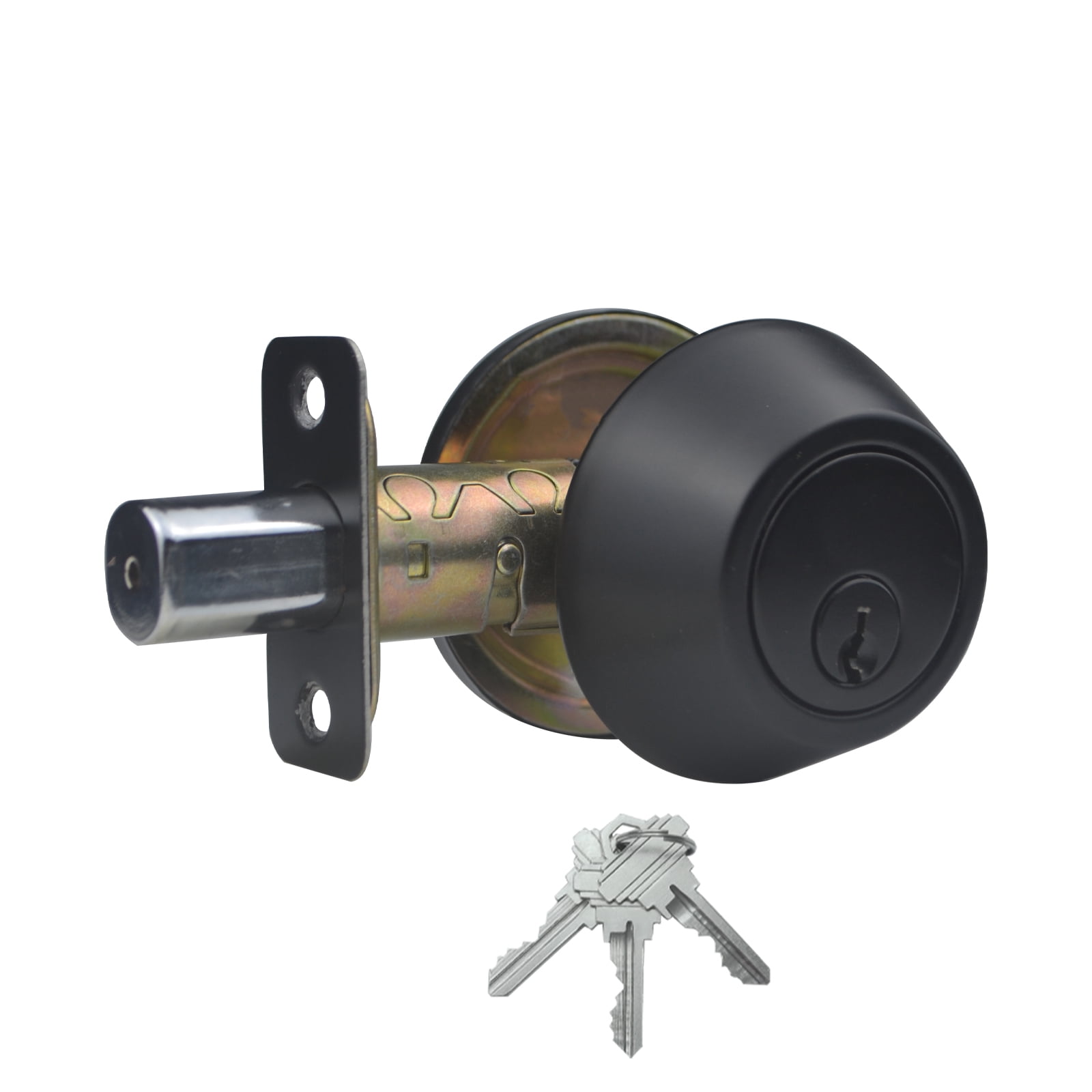 Decor Mo 1 Side Keyed Deadbolt Lock,Single Cylinder Dead Bolt, Matte ...