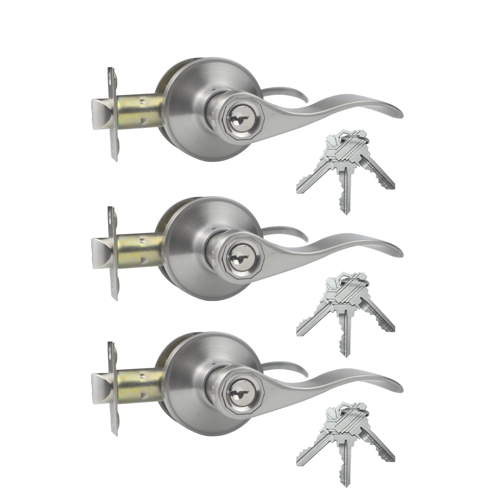 Decor Mo Wave Style Door Lever, Door Handle, Door Handleset, Door ...