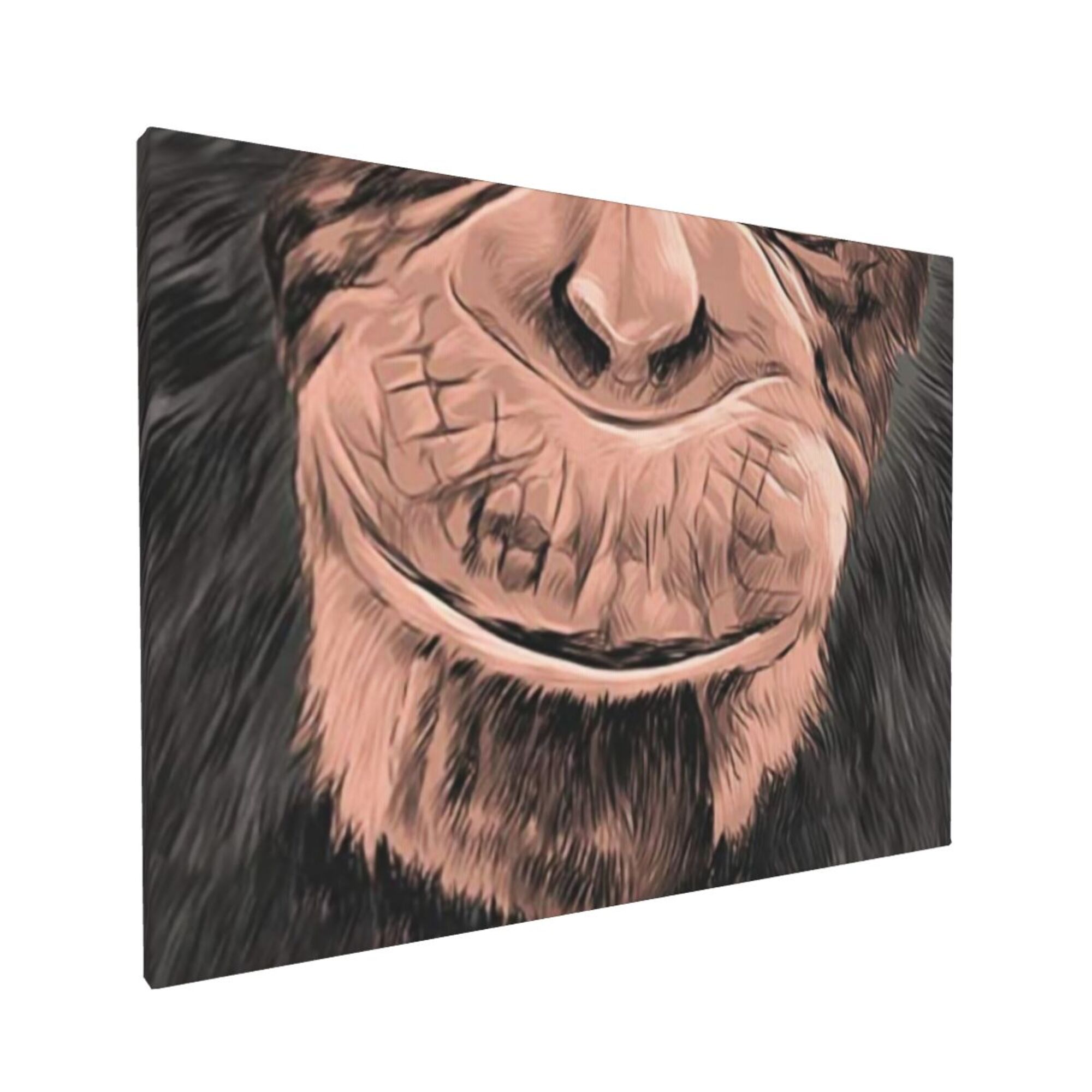 Decor Monkey Animals Wall Decor Bathroom Canvas Painting Modern ...