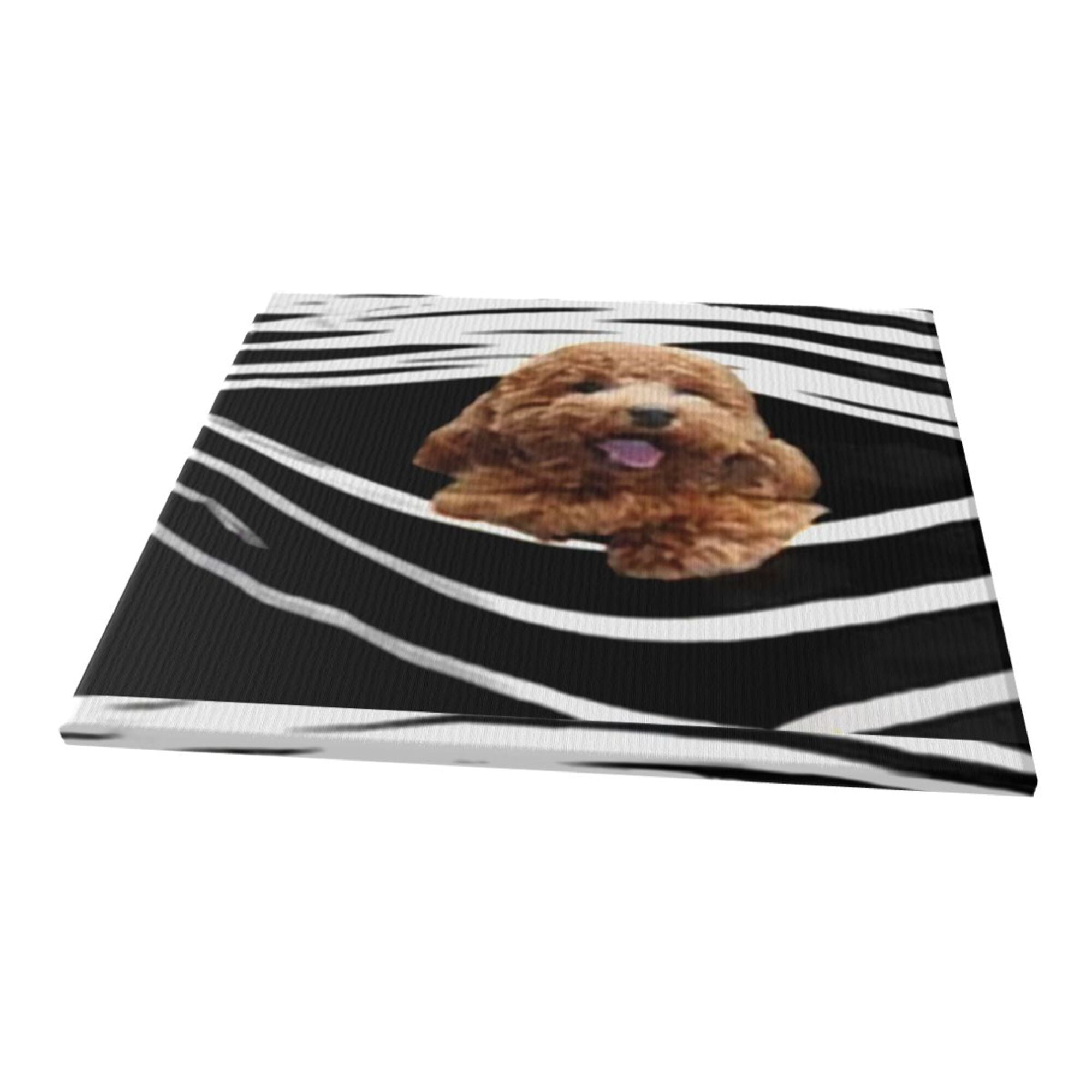 Decor Motif Dog Cat Stripes Animal Motif Funny Wall Decor Bathroom ...