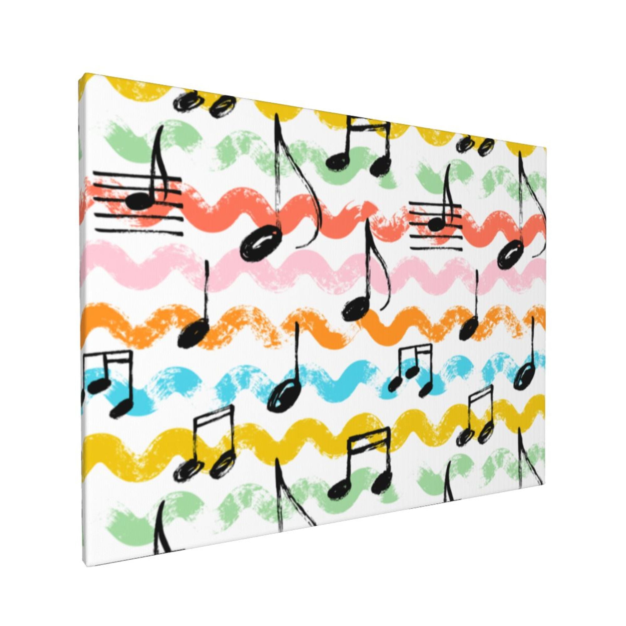 Decor Musical Notes Wall Decor Bathroom Canvas Painting Modern ...