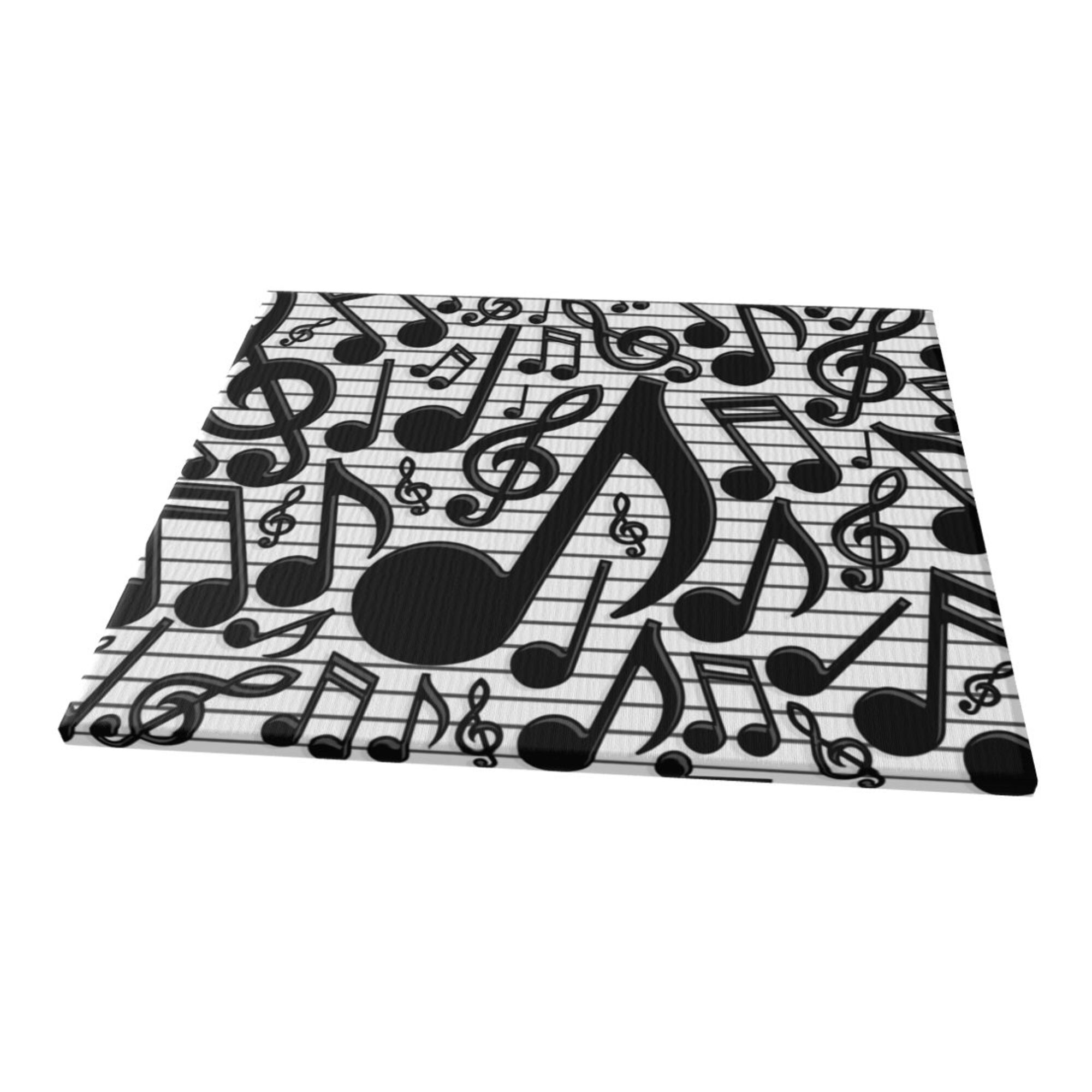 Decor Musical Notes Wall Decor Bathroom Canvas Painting Modern ...
