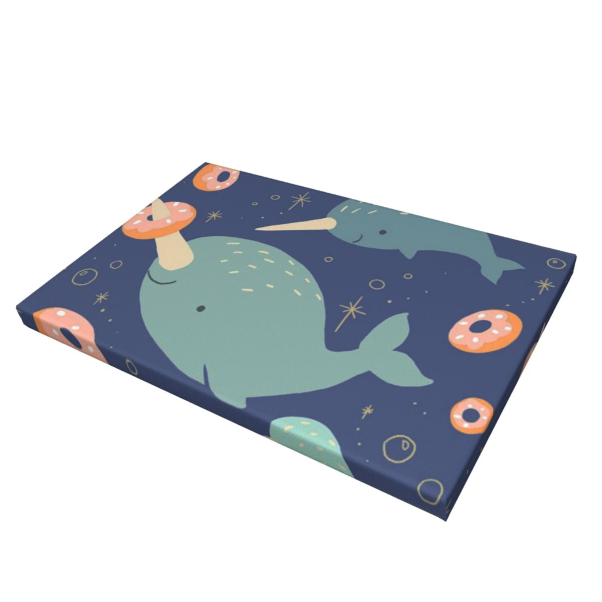 Decor Narwhal Wall Decor Bathroom Canvas Painting Modern Decorations Framed Artwork For Bathroom ...