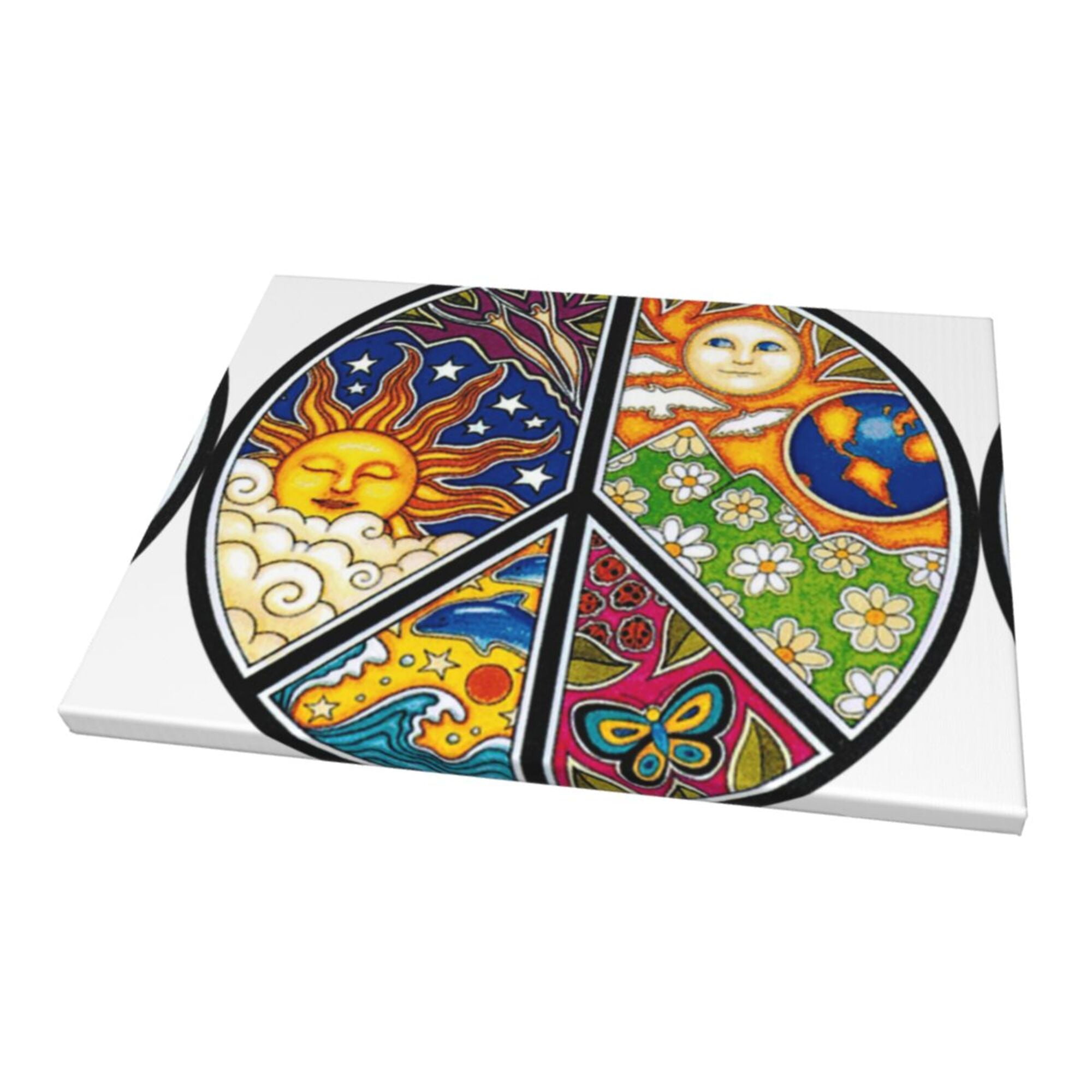 Decor Nature Peace Sign Wall Decor Bathroom Canvas Painting Modern ...