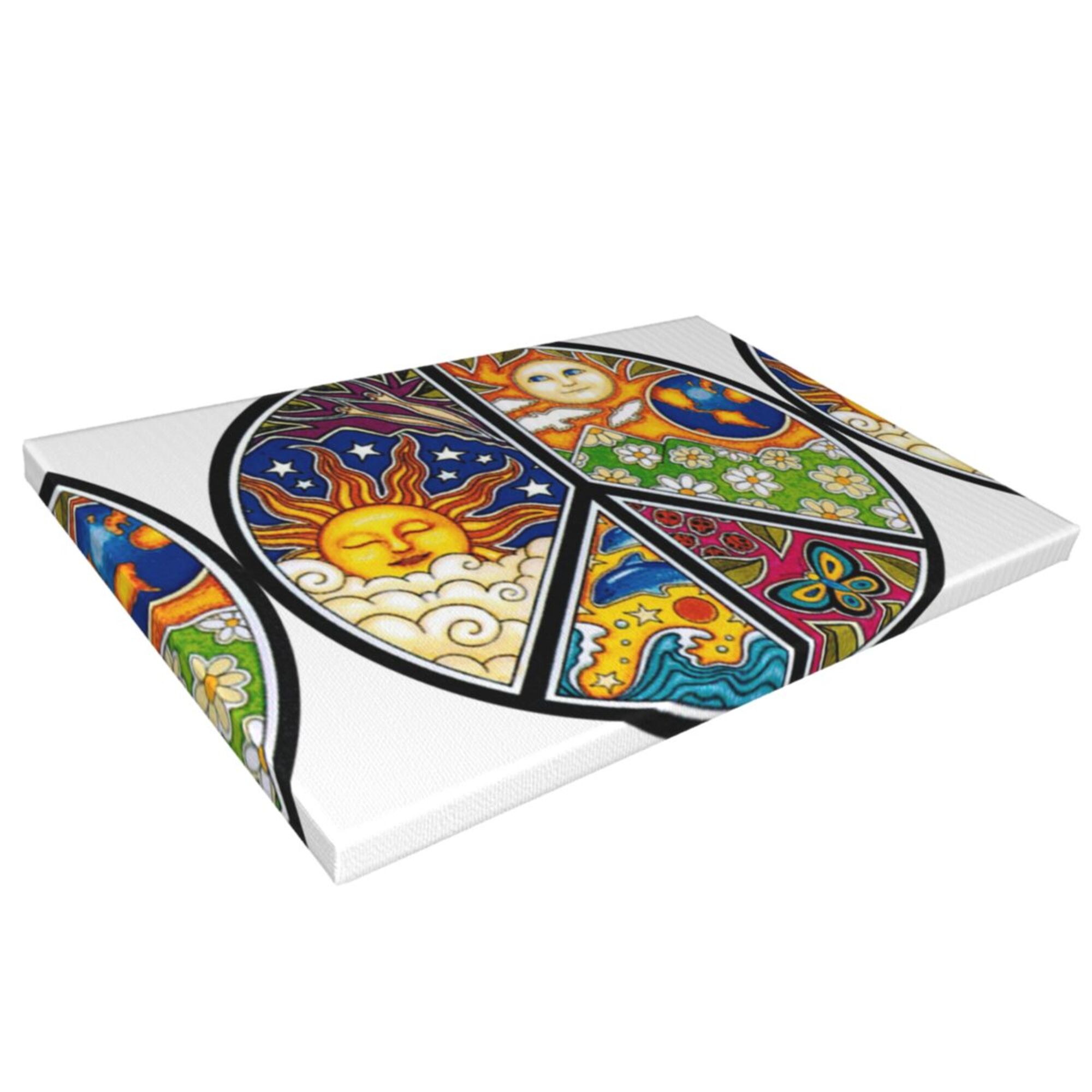 Decor Nature Peace Sign Wall Decor Bathroom Canvas Painting Modern ...