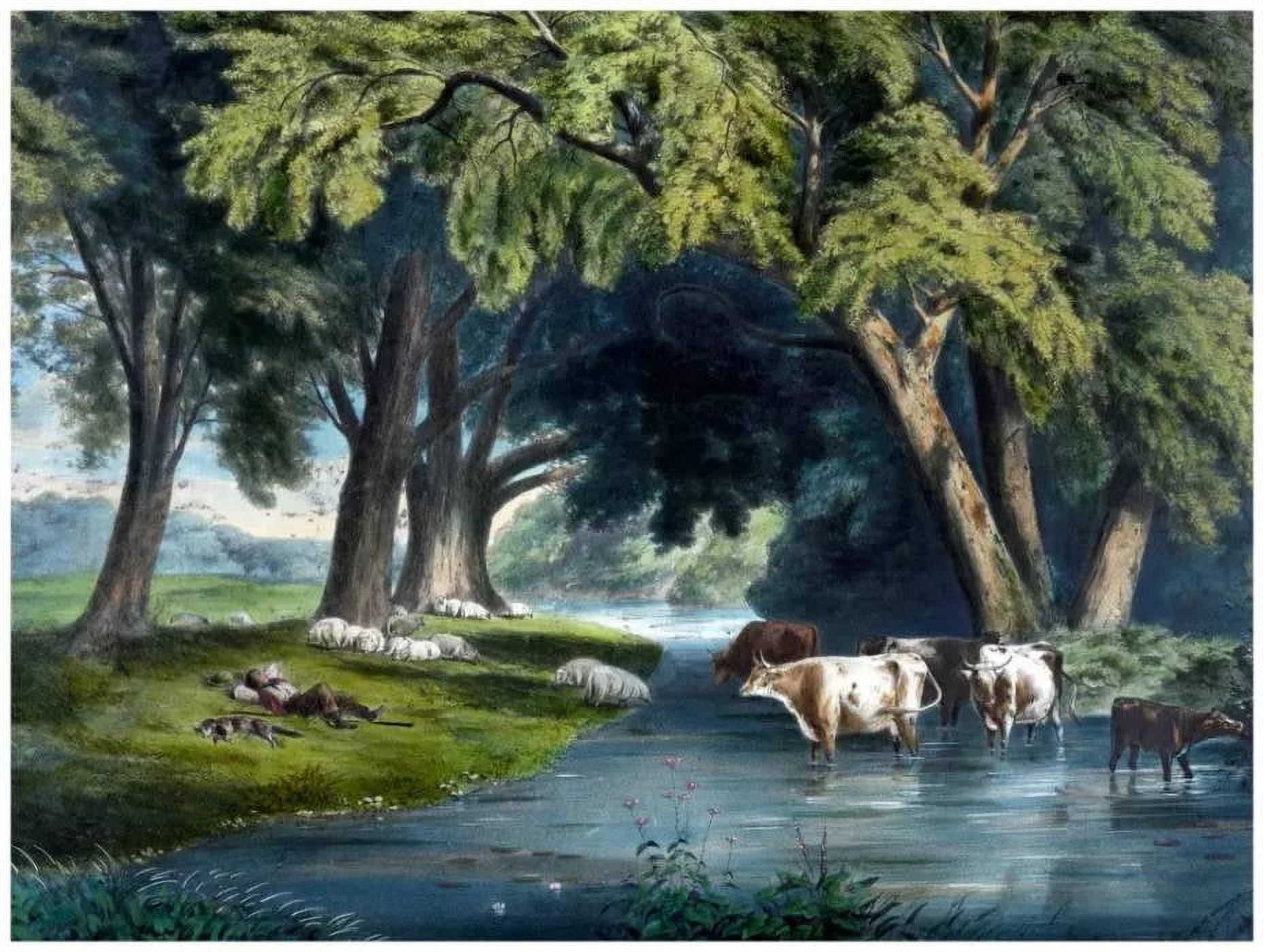 Decor Nature Poster. Fine Graphic Art. Country scene. Home Wall Design ...
