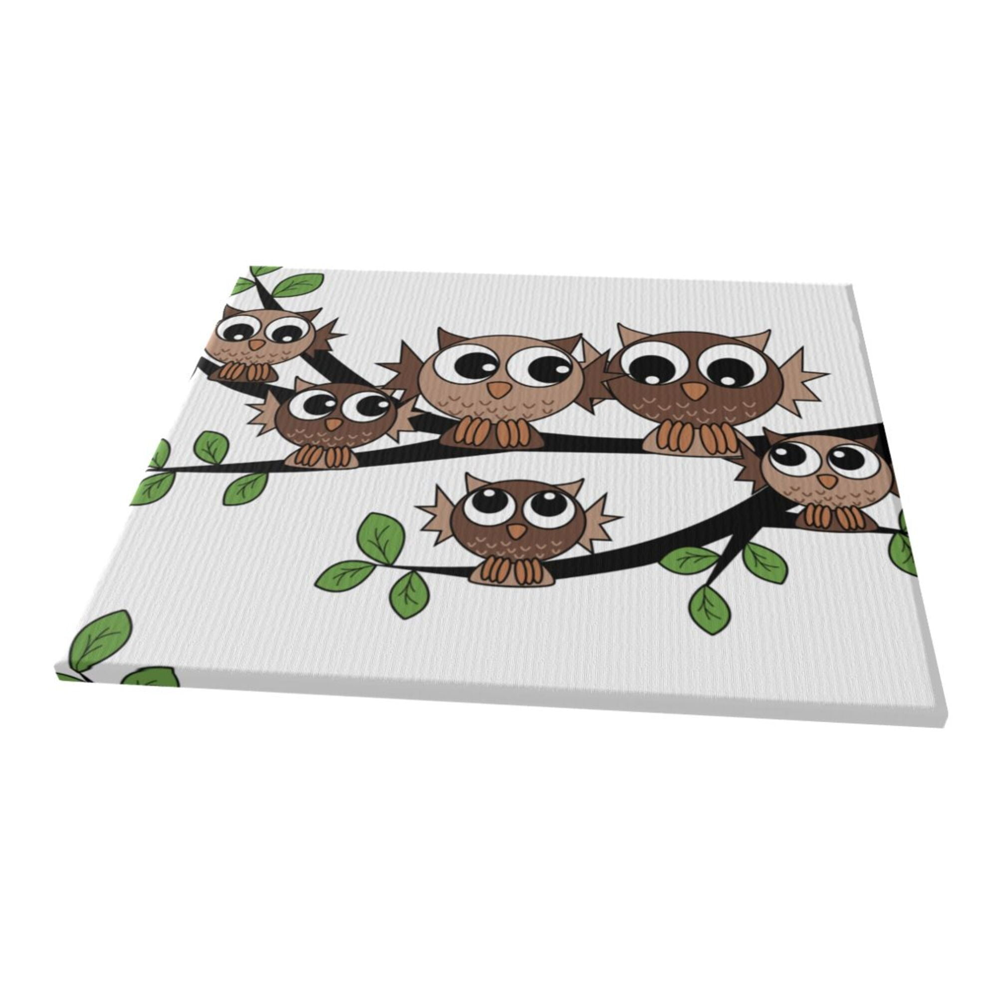 Decor Owls Wall Decor Bathroom Canvas Painting Modern Decorations ...