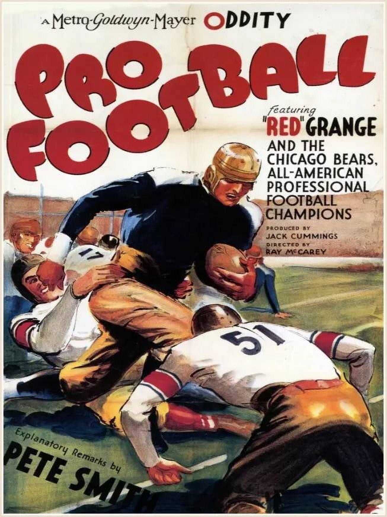 Decor POSTER.Home room Art.Interior Design.Pro Football movie.Chicago ...