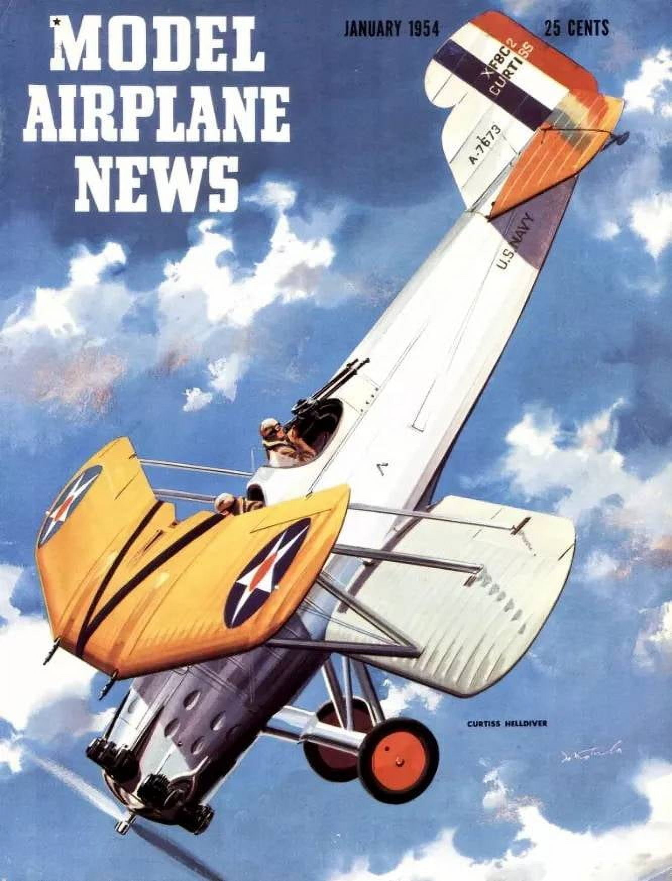 Decor POSTER.Office Home room Art Model airplane cover.Curtiss ...