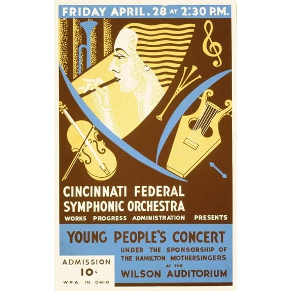 Decor Performance Poster. Graphic Design. Symphonic Orchestra. Wall Art ...