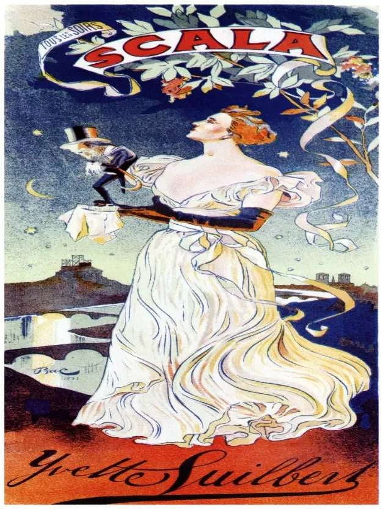 Decor Performance Poster. Scala Ivette Guilbert. Graphic Art Design Art ...