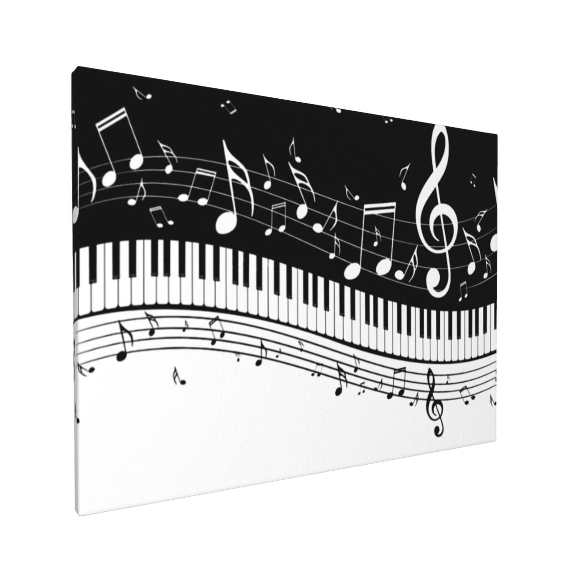 Decor Piano Keys With Notes Wall Decor Bathroom Canvas Painting Modern ...