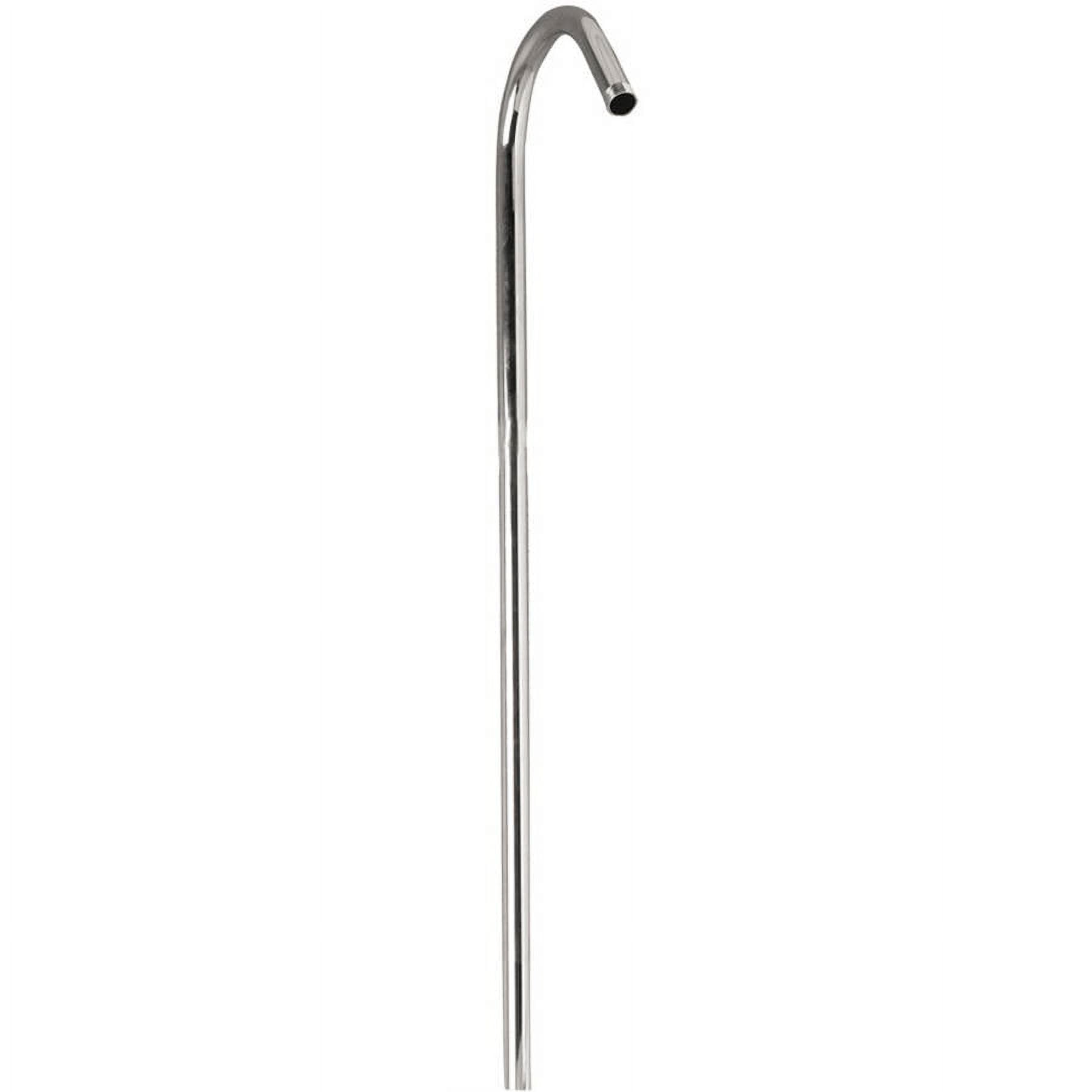 Decor Plumb 62" Shower Riser Rod, Polished Chrome - Walmart.com