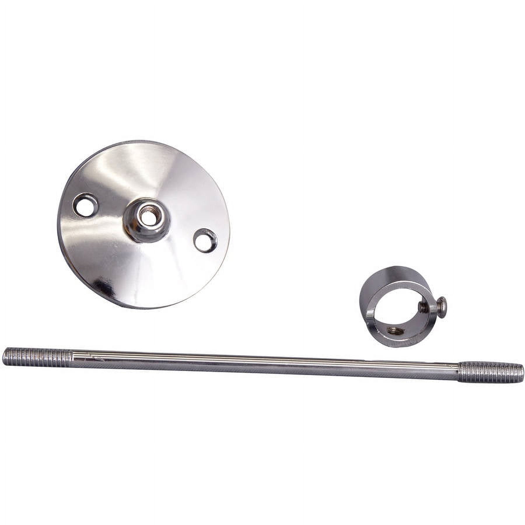 Decor Plumb Shower Riser Wall Support Assembly, Polished Chrome ...