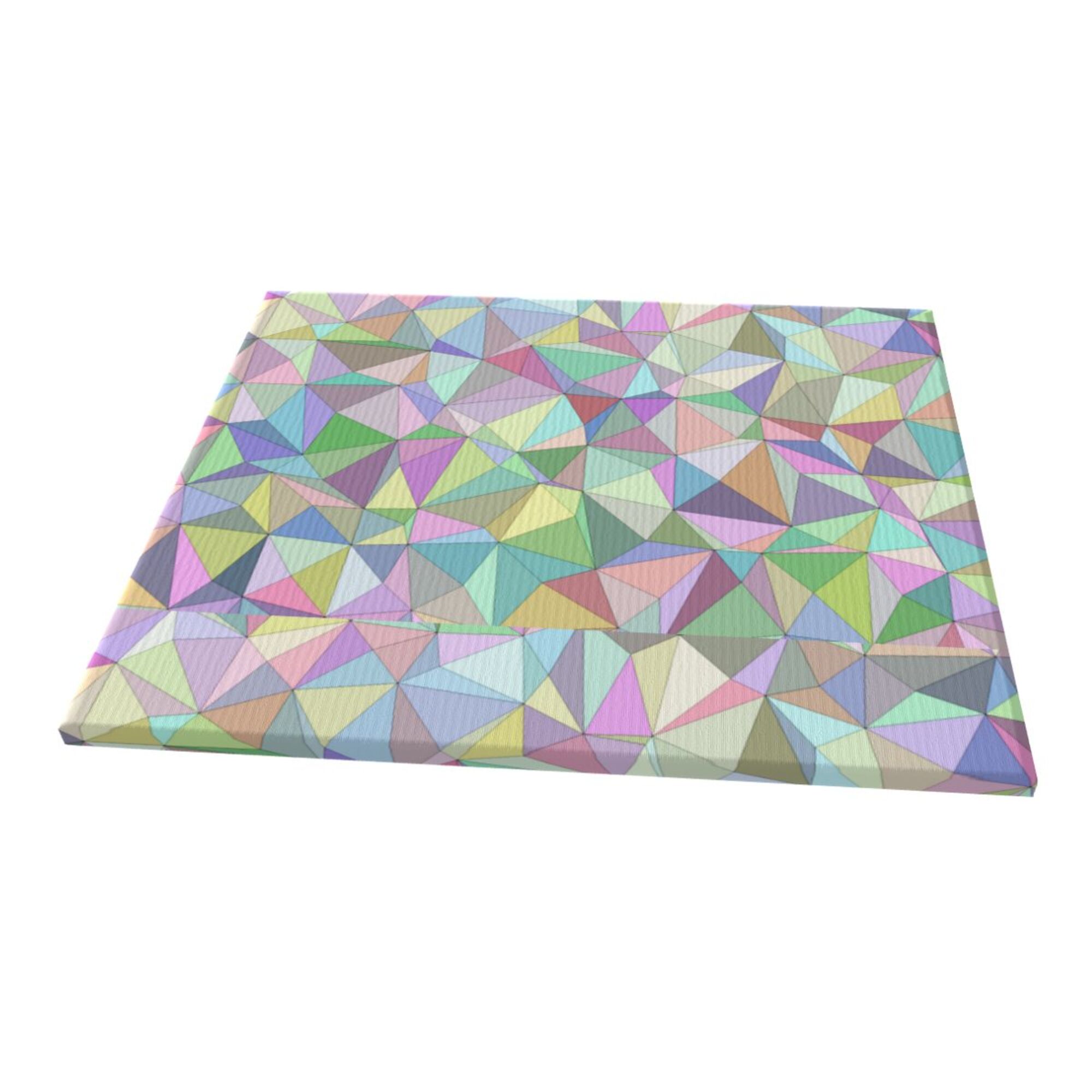 Decor Polygon Background Wall Decor Bathroom Canvas Painting Modern ...