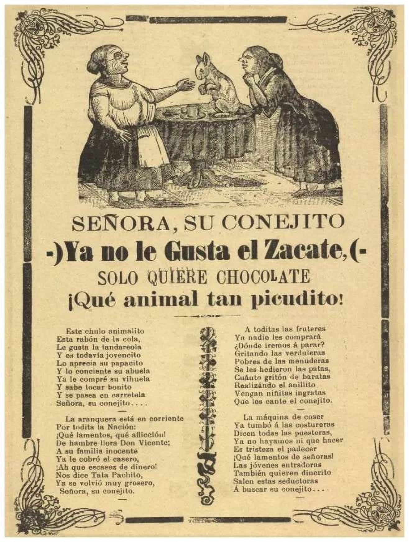 Decor Poster. Fine Graphic Art Design. Mexican Verses. Mexican Home ...