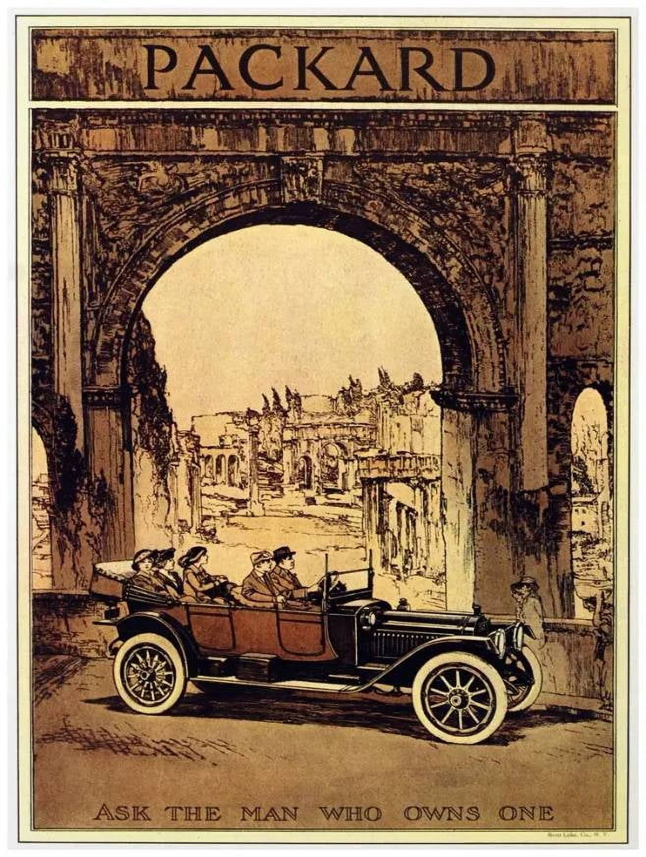 Decor Poster. Fine Graphic Art. Packard Automobile Ad. Home Wall Design ...