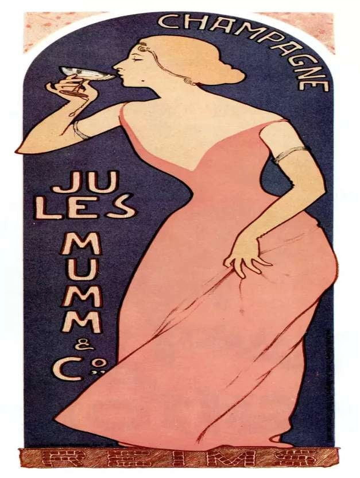 Decor Poster. French Champagne Ad.Home Interior home design Graphic Art ...