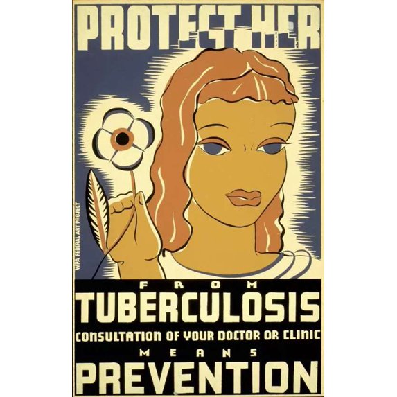 Decor Poster. Graphic Art Design. fight Tuberculosis. Home Shop Wall ...