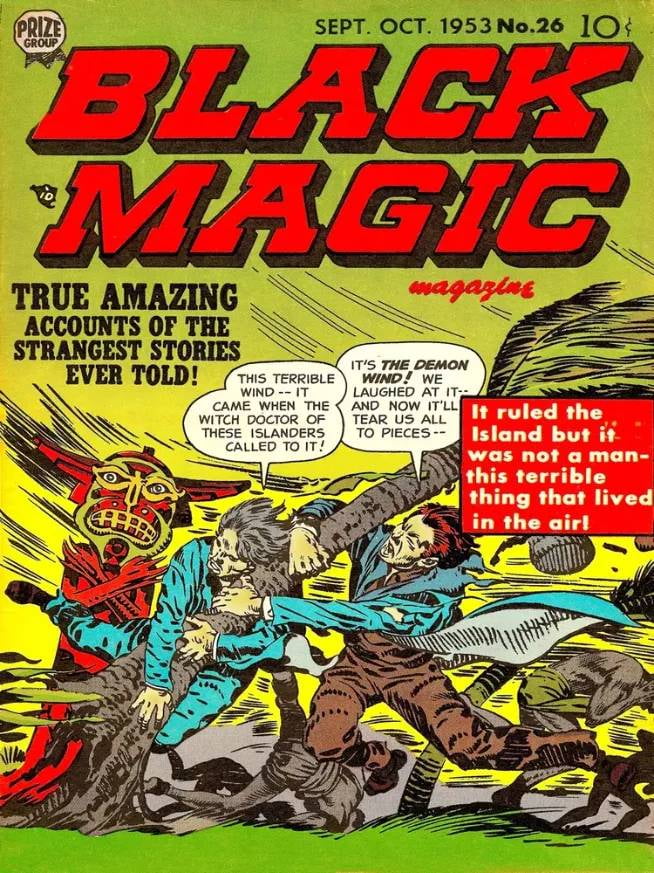 .Decor Poster.Home Room wall.Interior Art design.Black magic comic ...