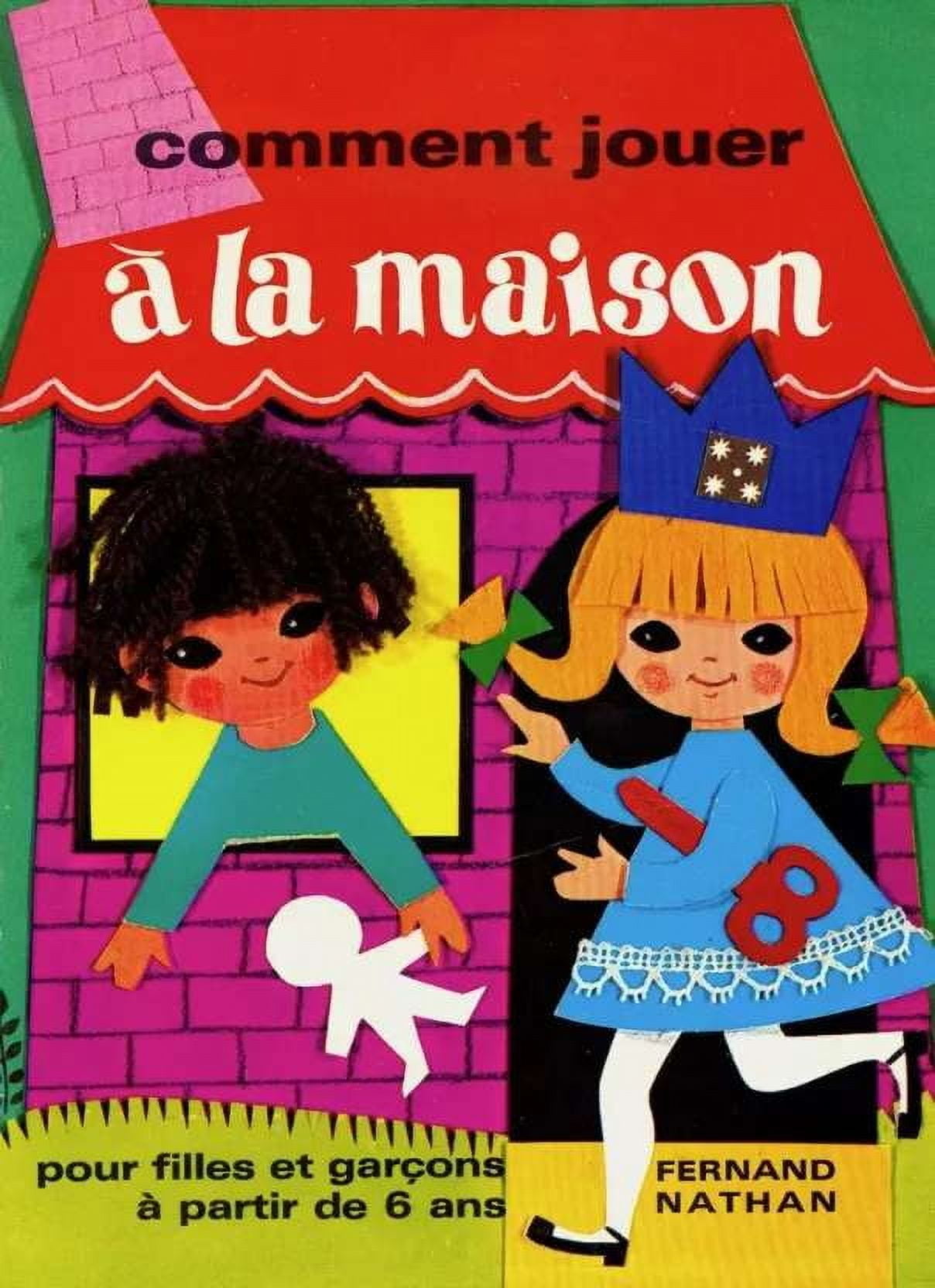 .Decor Poster.Room home wall.Retro French book cover A la Maison ...