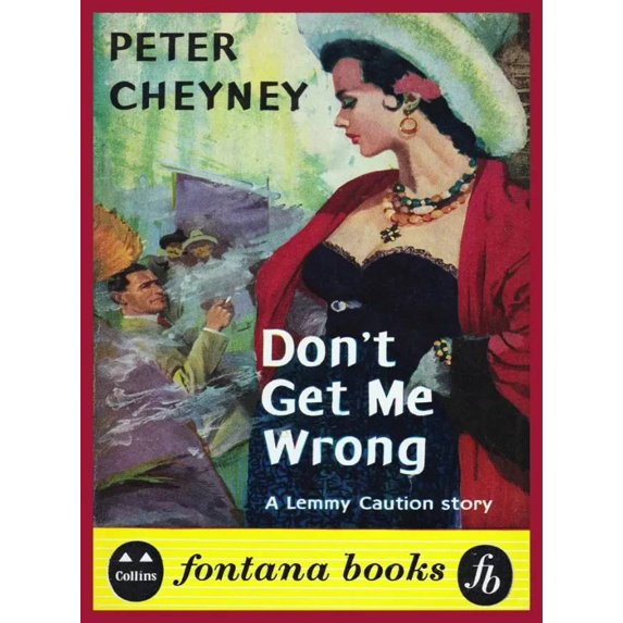 .Decor Poster.Room home wall.Retro book cover Cheyney Don't get me ...