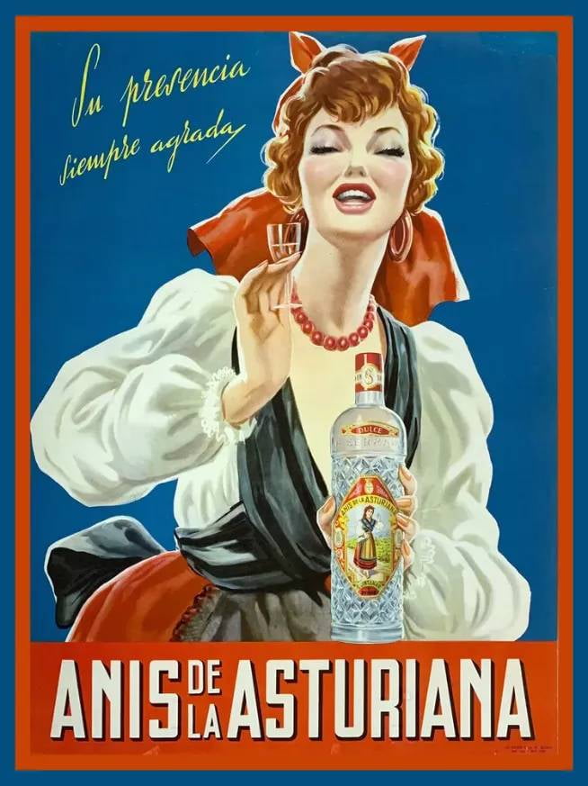 .Decor Poster.Room interior.Vintage wall art.Retro Spaniard Bartender ...