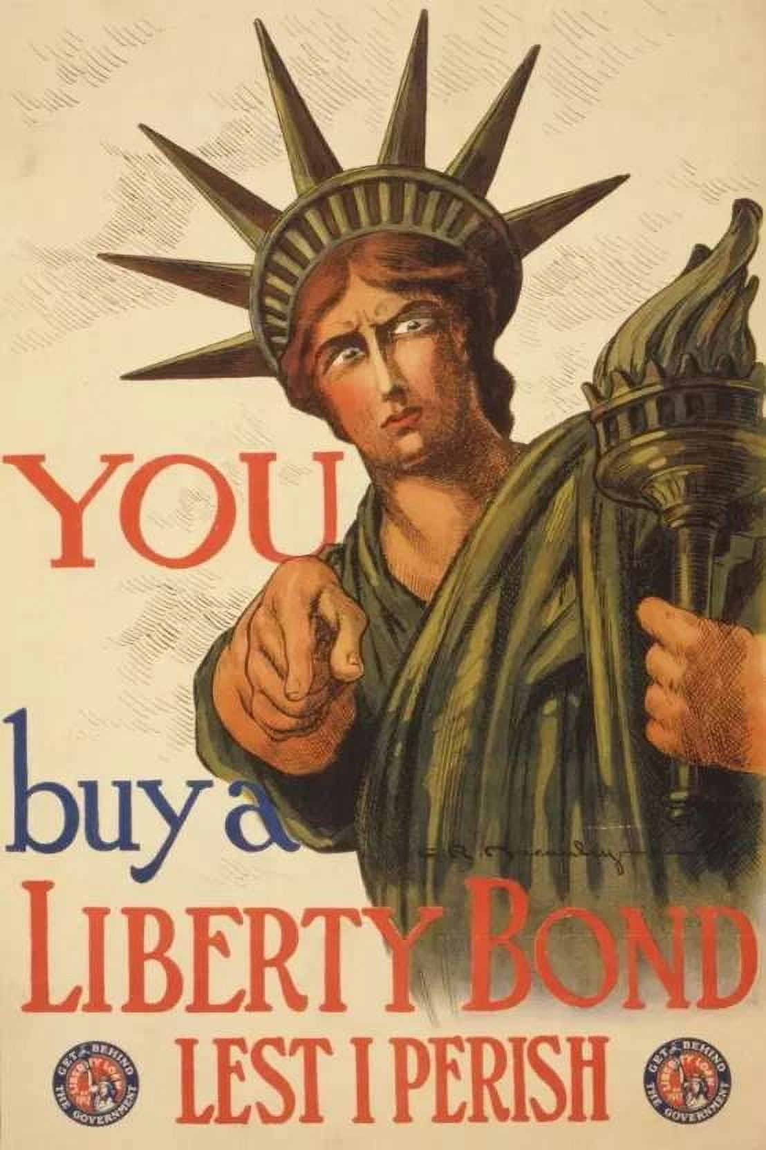 .Decor Poster.Room wall.Home art design.STatue of Liberty Bonds.U.S ...