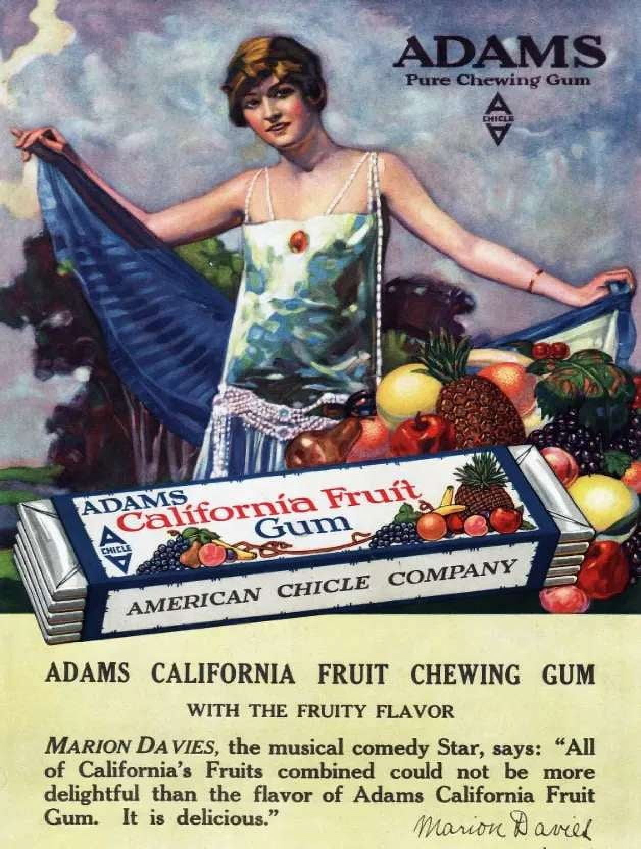 .Decor Poster.Room wall.Vintage Art design.Chewing Gum.Chicle.Kitchen ...
