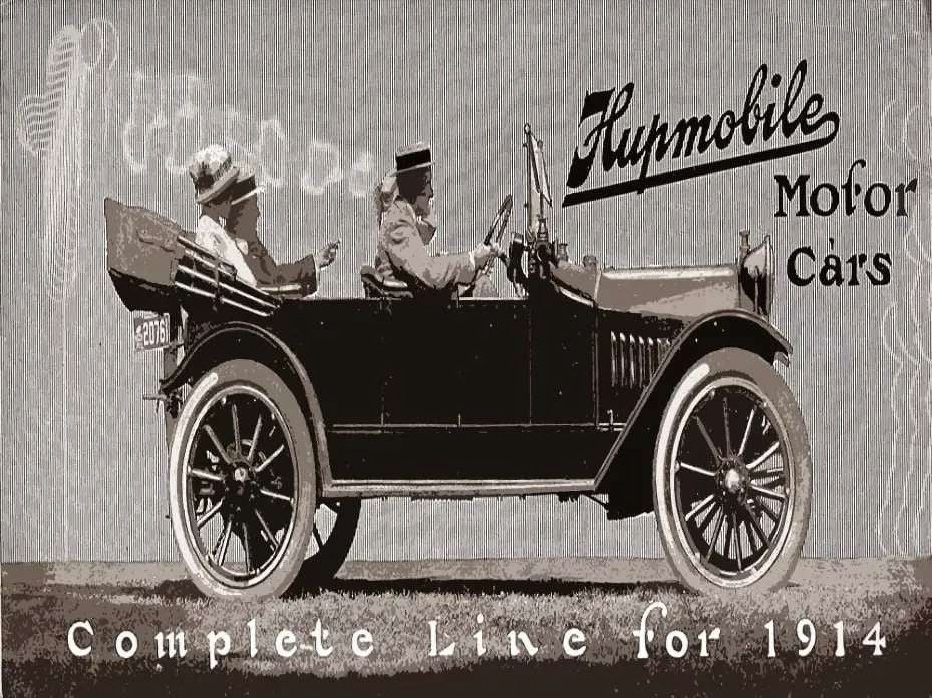 .Decor Poster.Room wall.Vintage Interior design. Hupmobile early car 24 ...