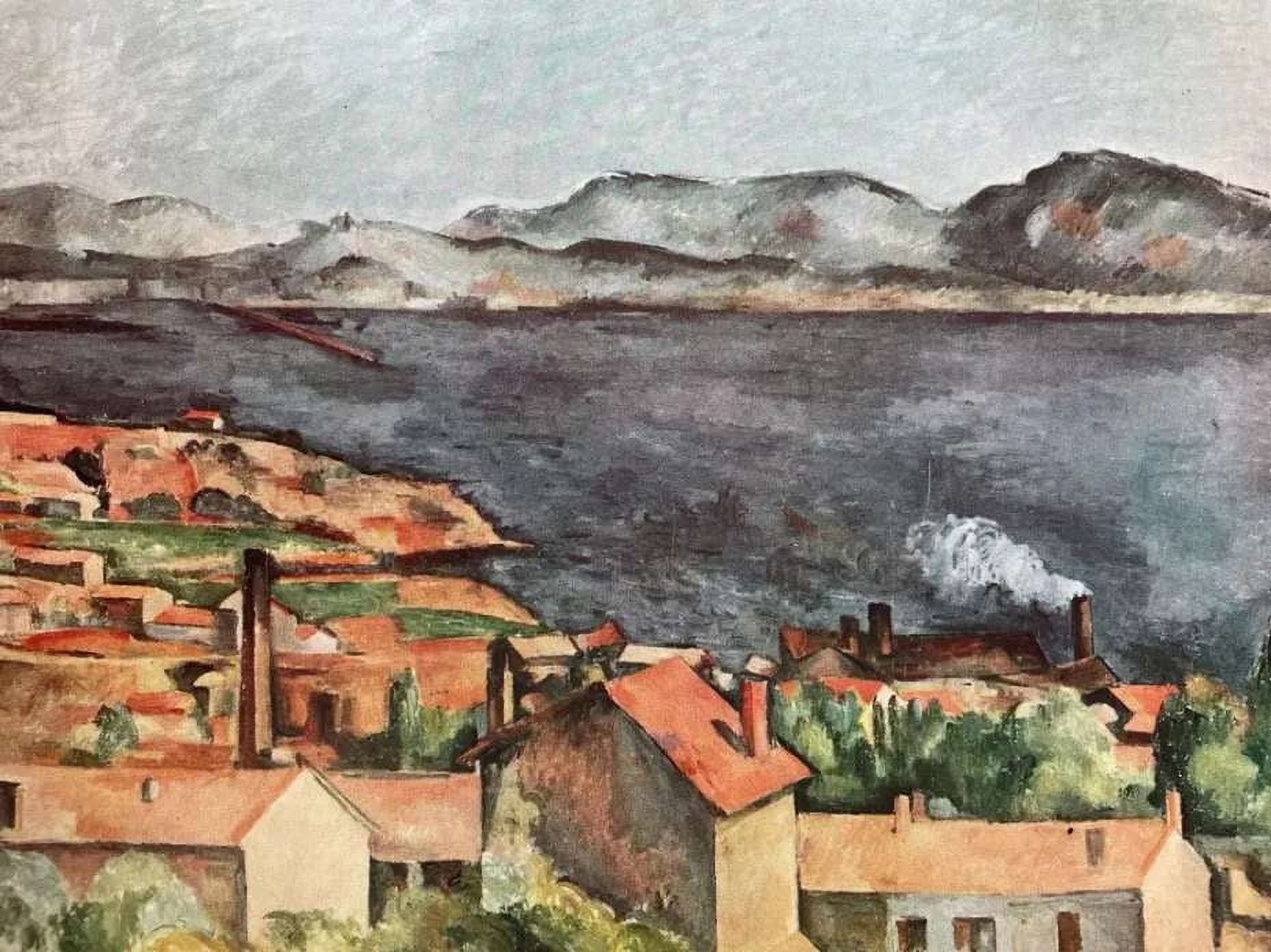 .Decor Poster.Room wall art design.Paul Cezanne painting.Bay of ...
